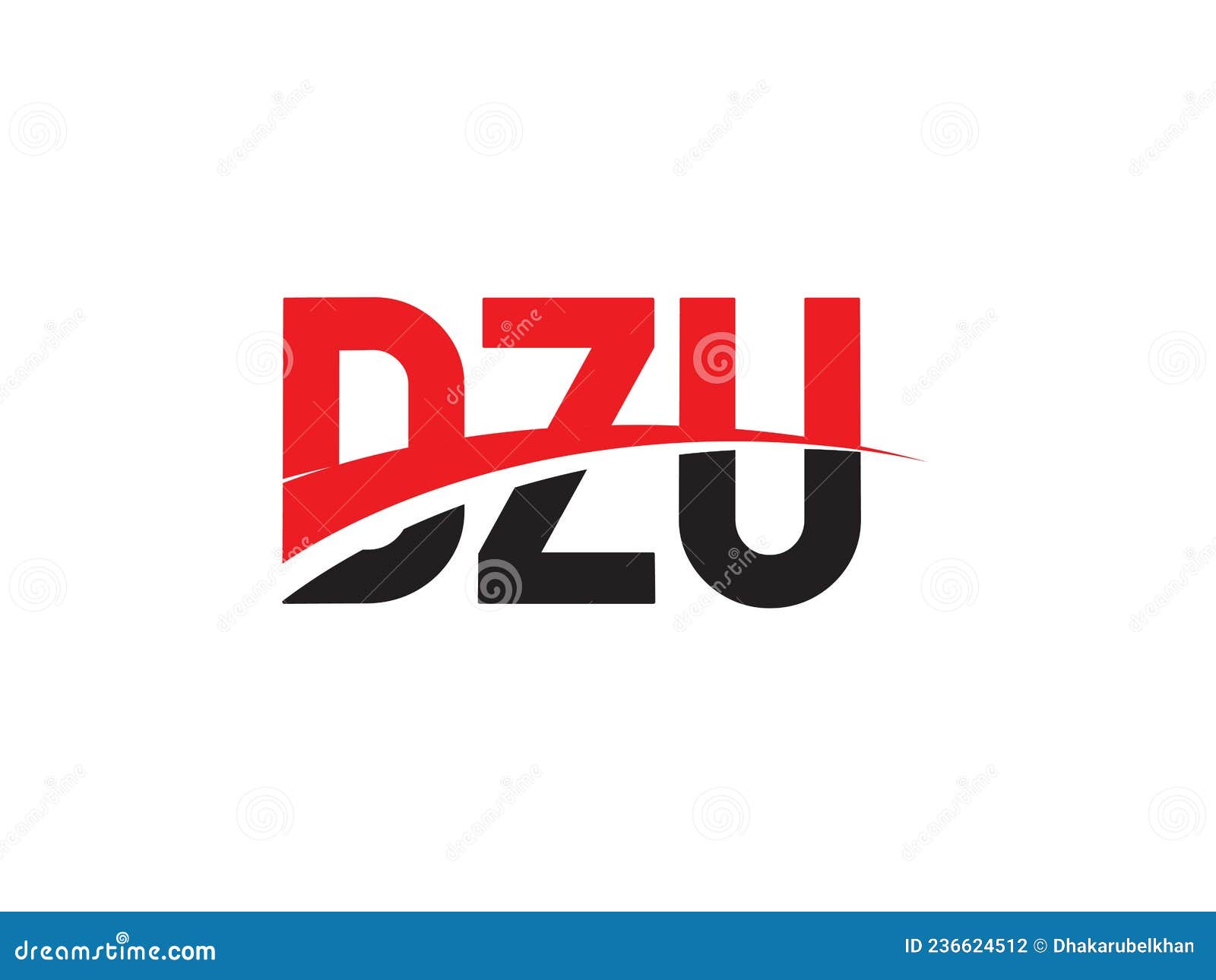 DZU Letter Initial Logo Design Vector Illustration Stock Vector ...