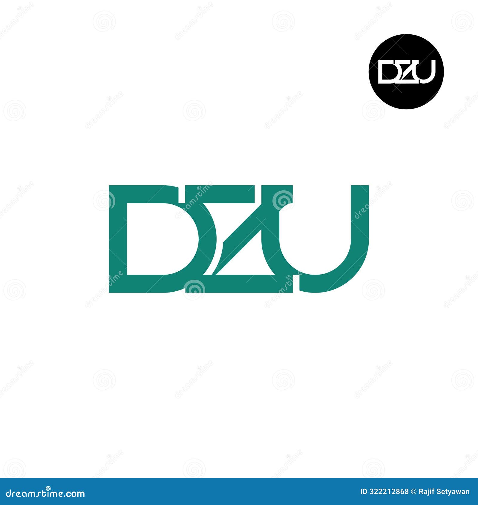 DZU Logo Letter Monogram Design Stock Vector - Illustration of brand, company: 322212868