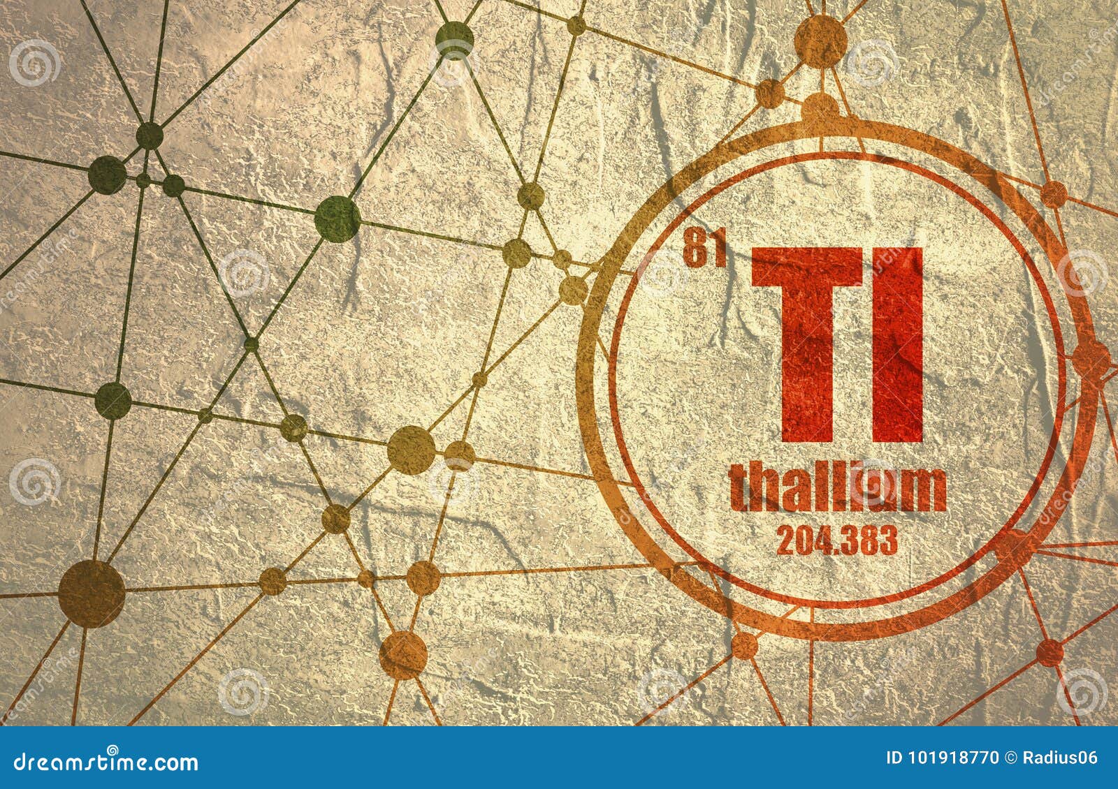 Thallium chemical element. ilustração stock. Ilustração de escola ...