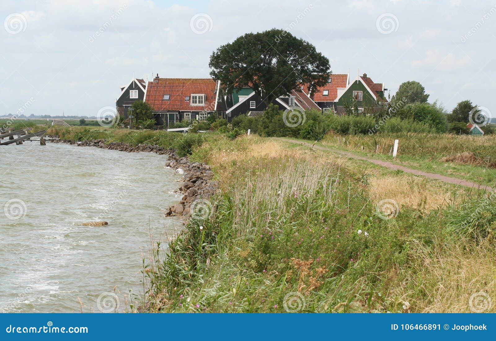 Coastal Road of the Island Marken Immagine Stock - Immagine di viste ...