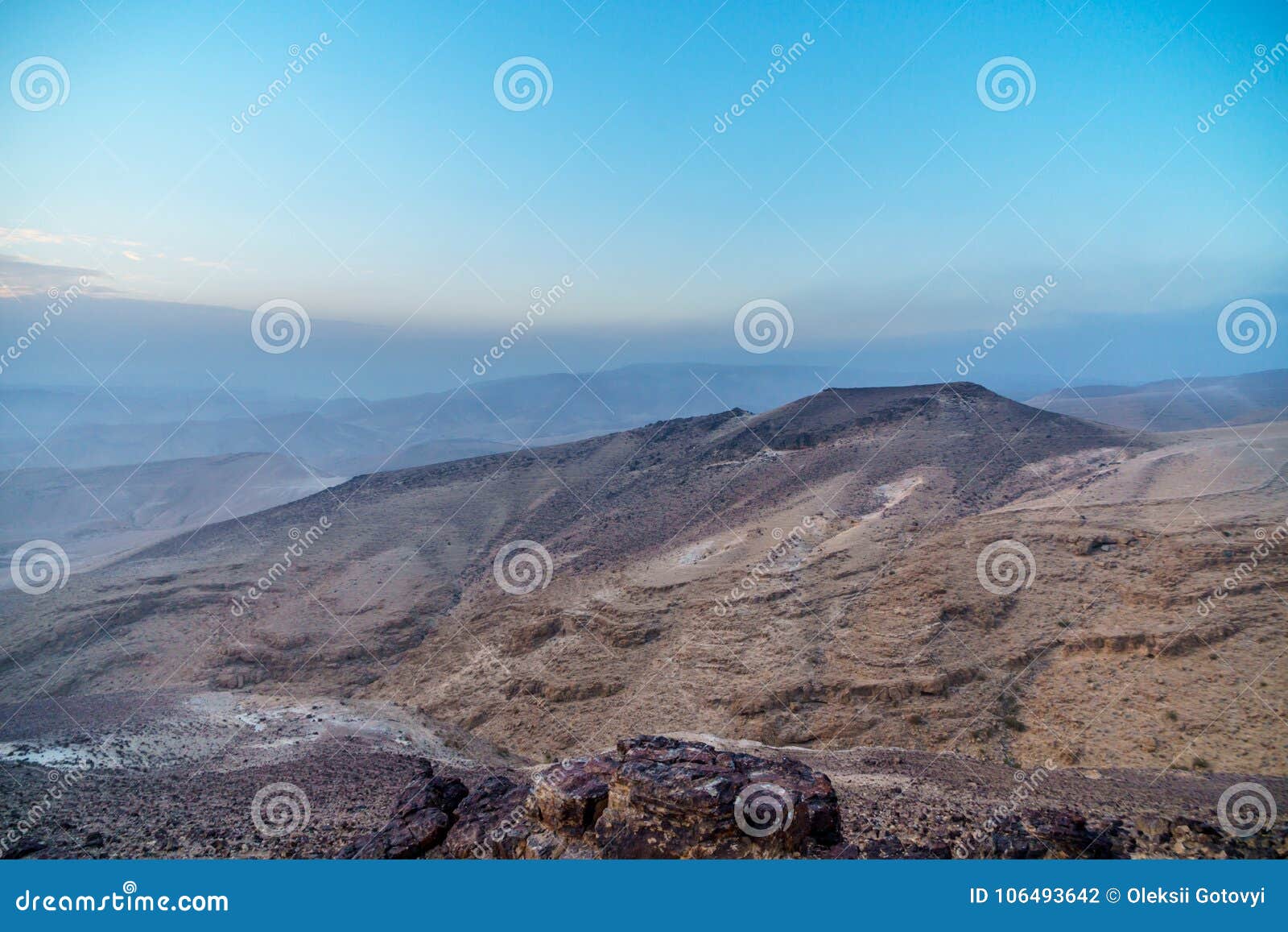 Magic Beautiful Morning Sunrise and Nature Dawn in Judean Desert in ...