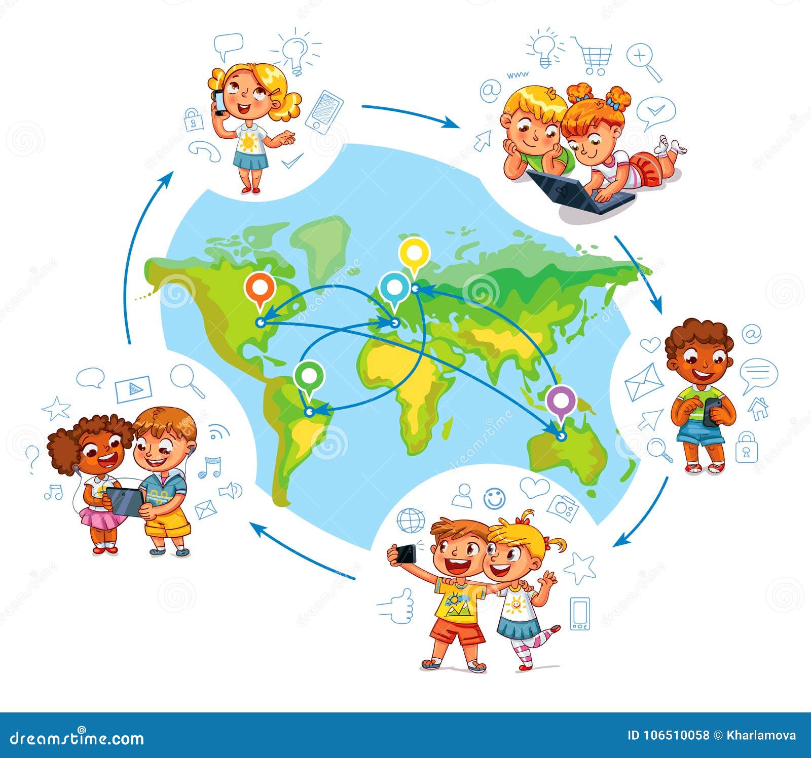Children Interact with Each Other on Social Networks Around the World ...
