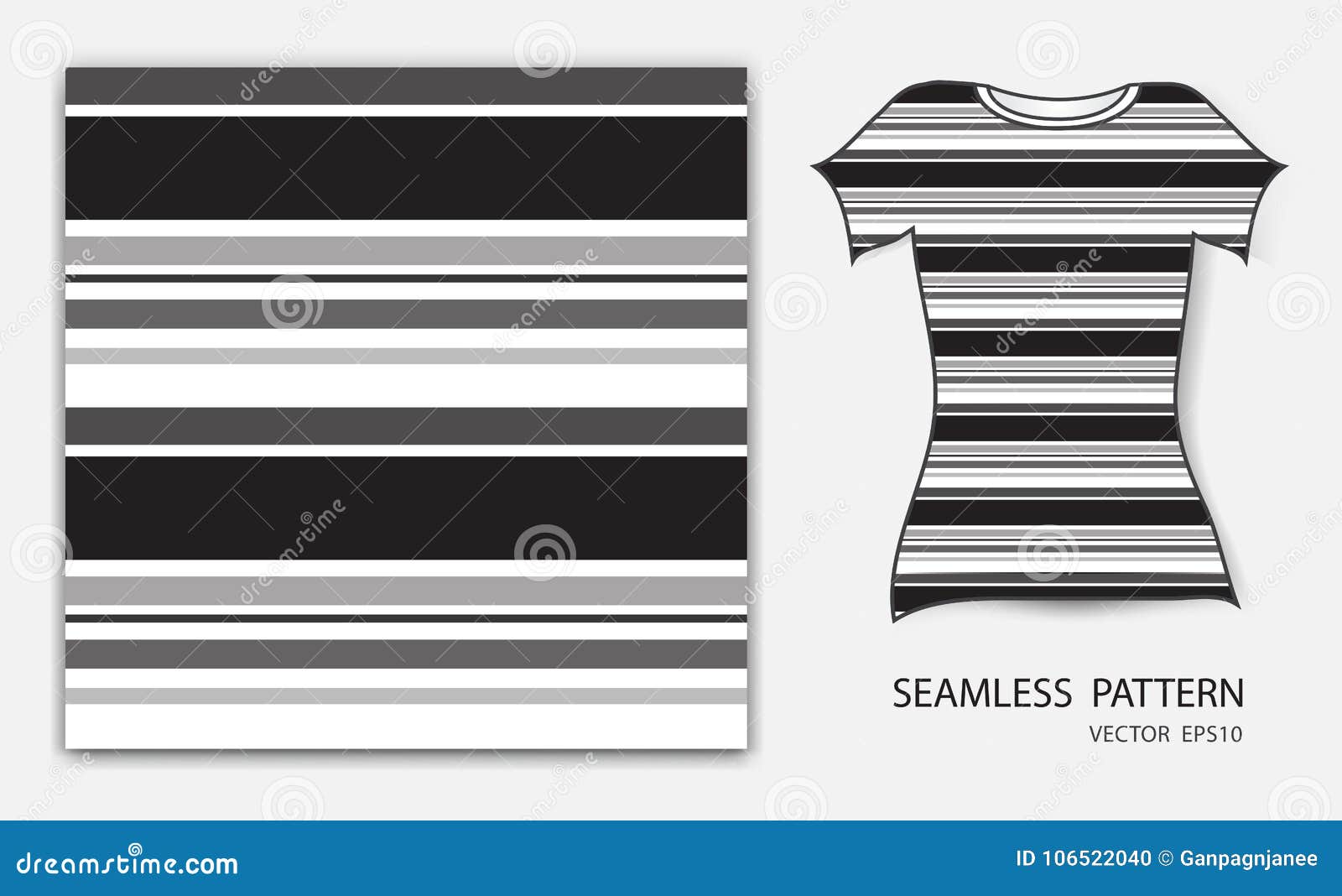Black Lines Seamless Pattern Vector Illustration, T Shirt Design ...