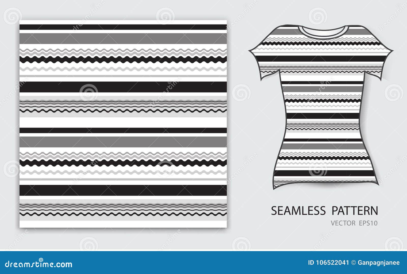 Black Lines Seamless Pattern Vector Illustration, T Shirt Design ...