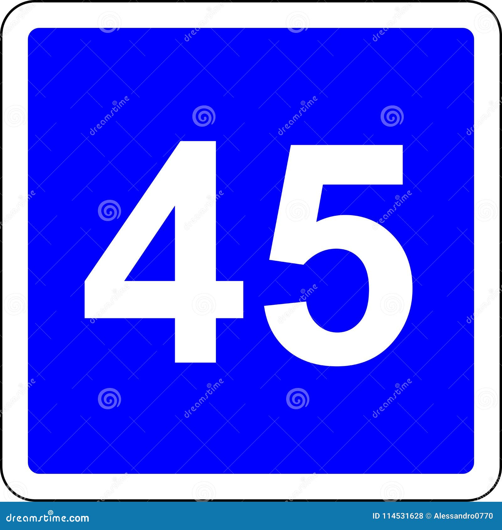 45 Suggested Speed Road Sign Ilustração Stock - Ilustração de ...
