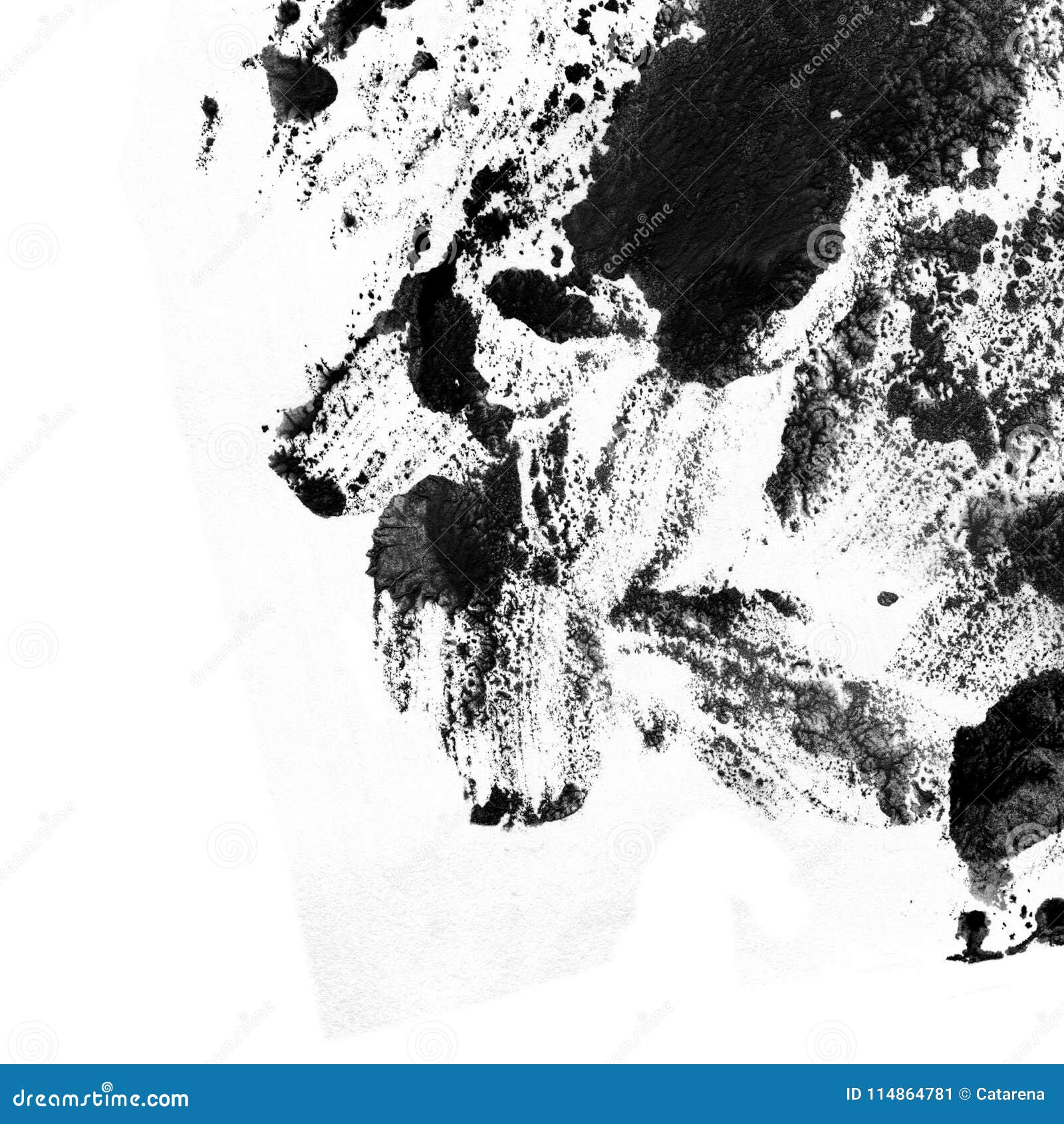 Abstract Black Ink Background. Stock Illustratie - Illustration of inkt ...