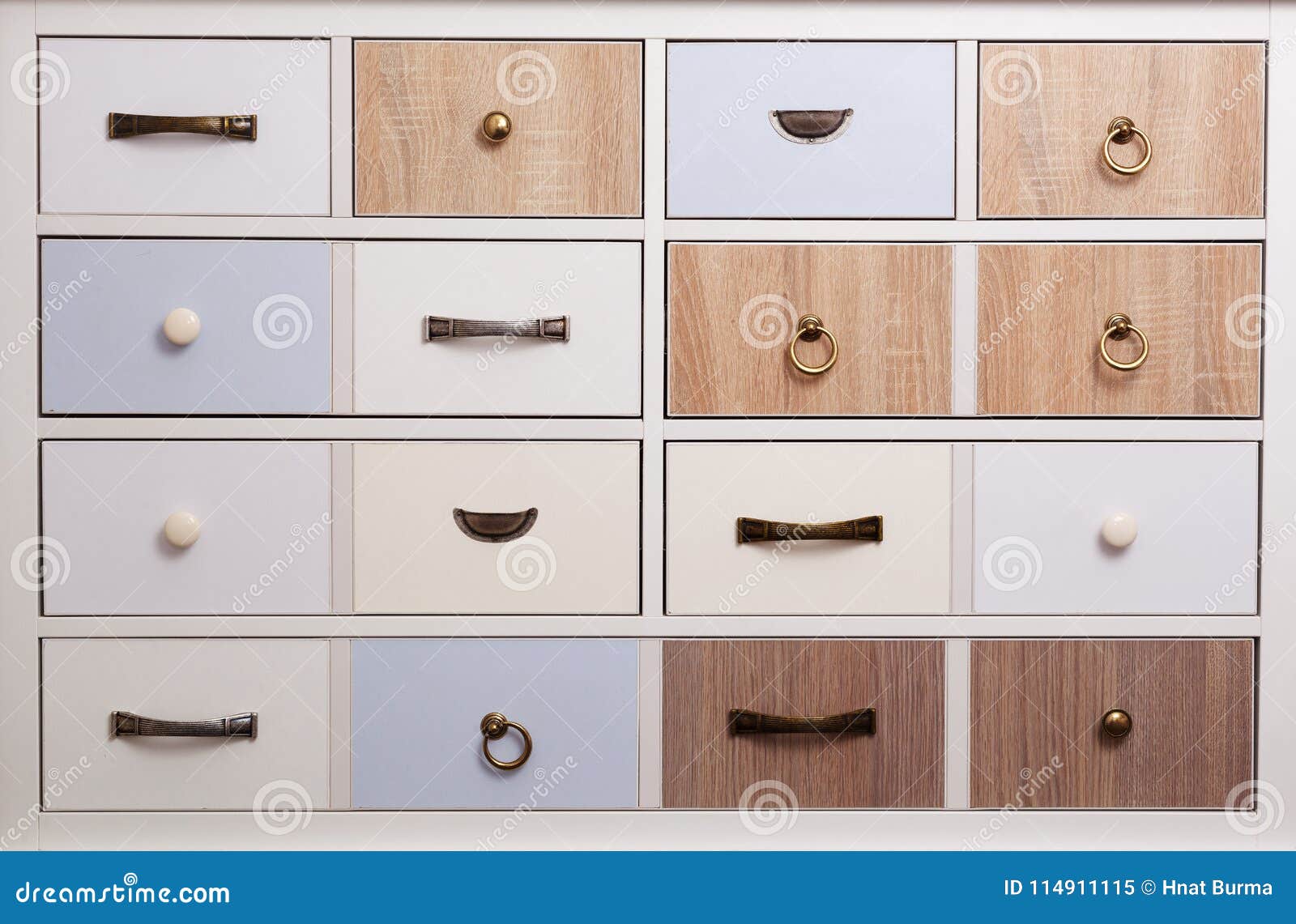 Colorful Wooden Textured Drawers Obraz Stock - Obraz złożonej z neon ...