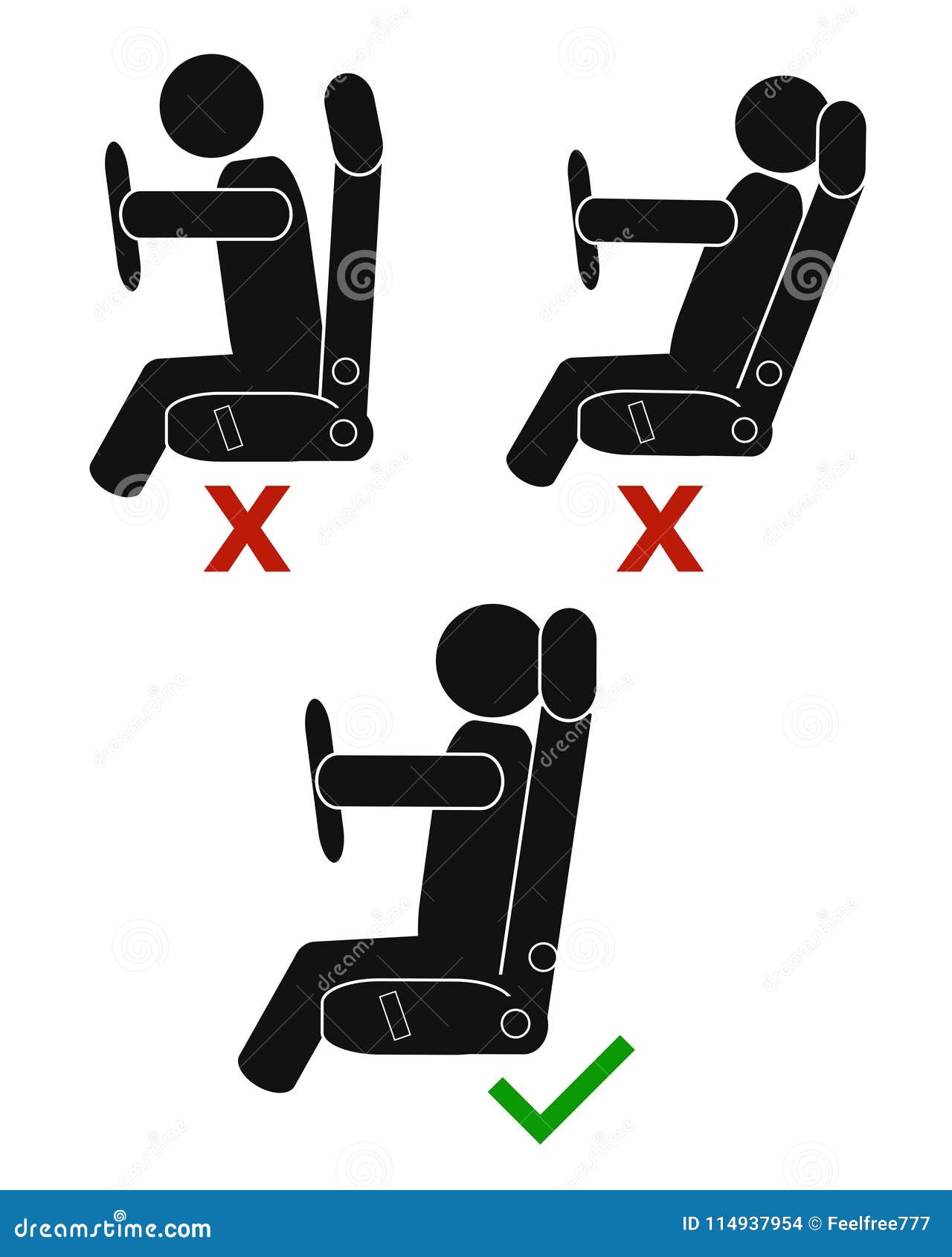 How To Sit Correctly Graphic Style Educational Poster Vector ...