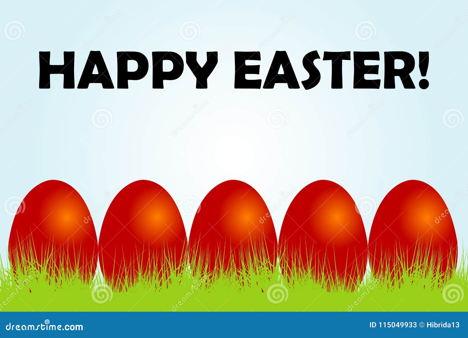 Easter Card with Red Eggs and Grass 向量例证 - 插画 包括有 季节, 空间: 115049933