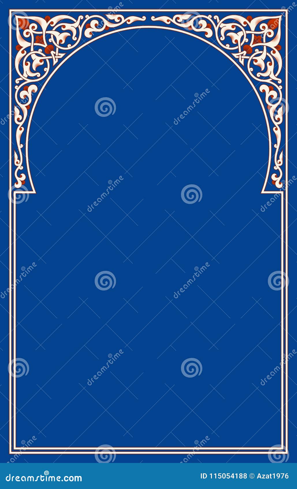 Classic Medieval Foral Frame. Иллюстрация вектора - иллюстрации ...