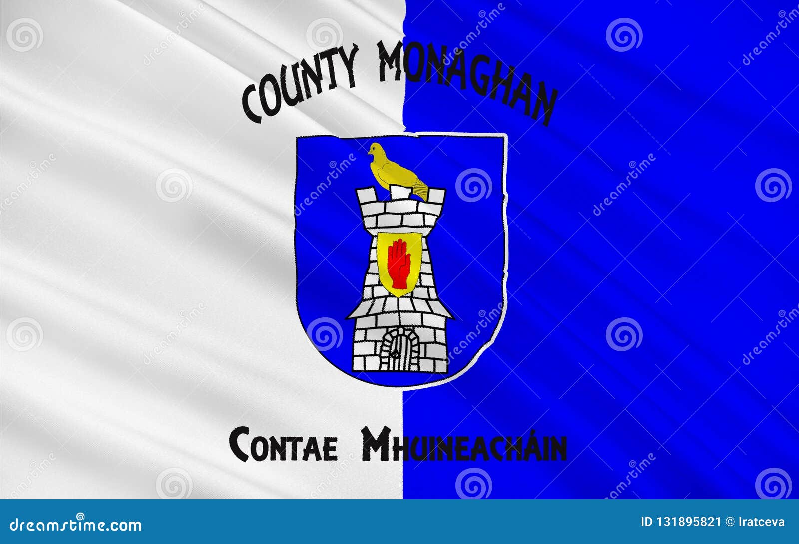Flag of County Monaghan is a County in Ireland Stock de ilustración ...