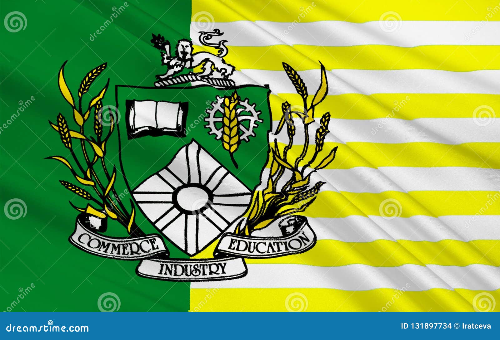 Flag of Saskatoon in Saskatchewan, Canada Stock Foto - Image of ...