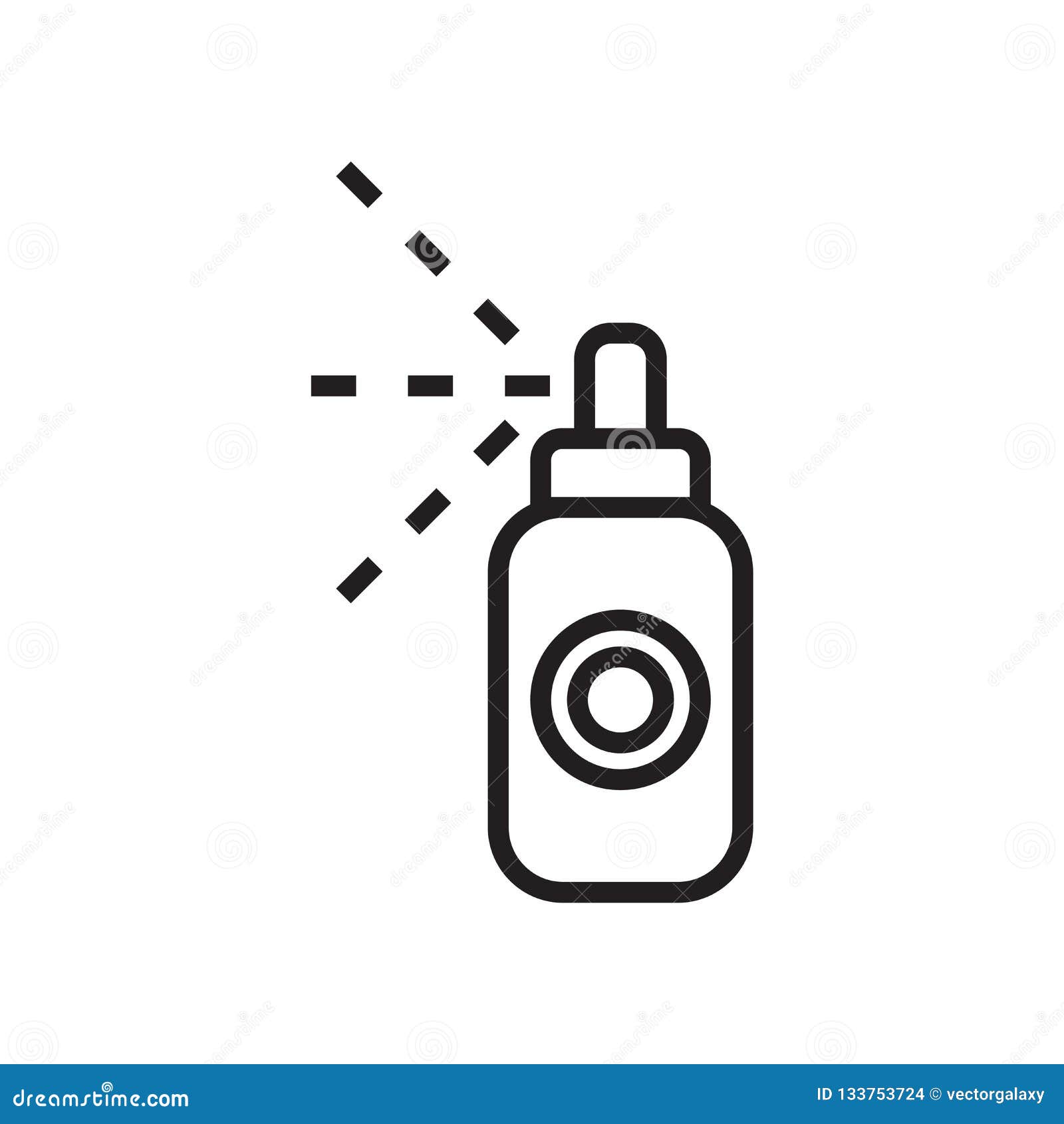 Spraying Icon Vector Sign and Symbol Isolated on White Background ...