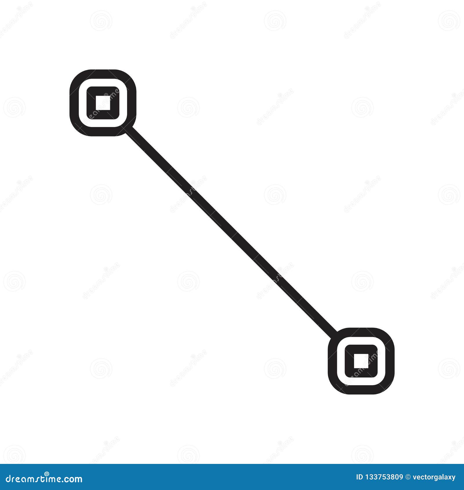 Line Tool Icon Vector Sign and Symbol Isolated on White Background ...