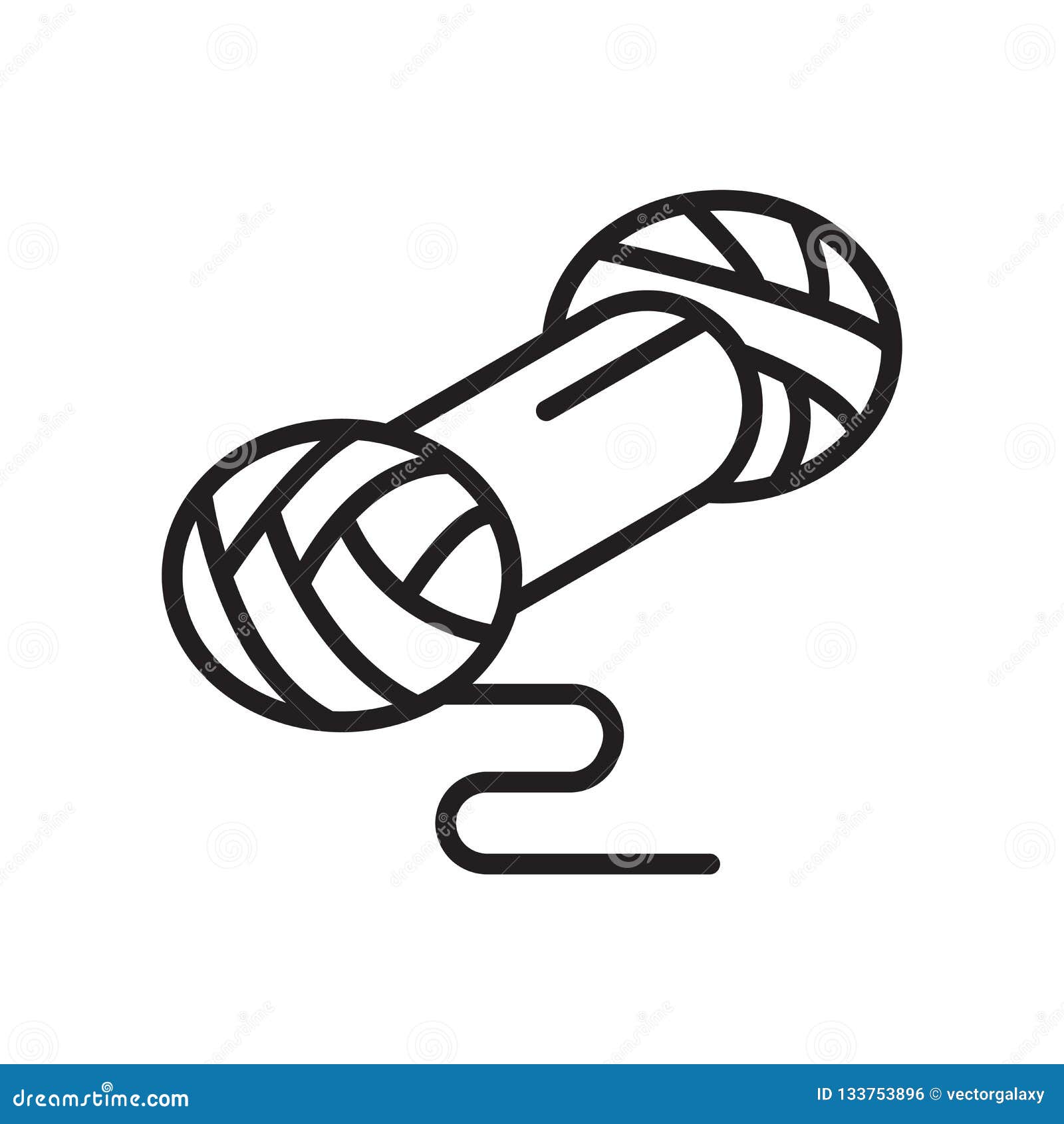 Wool Icon Vector Sign and Symbol Isolated on White Background, Wool ...