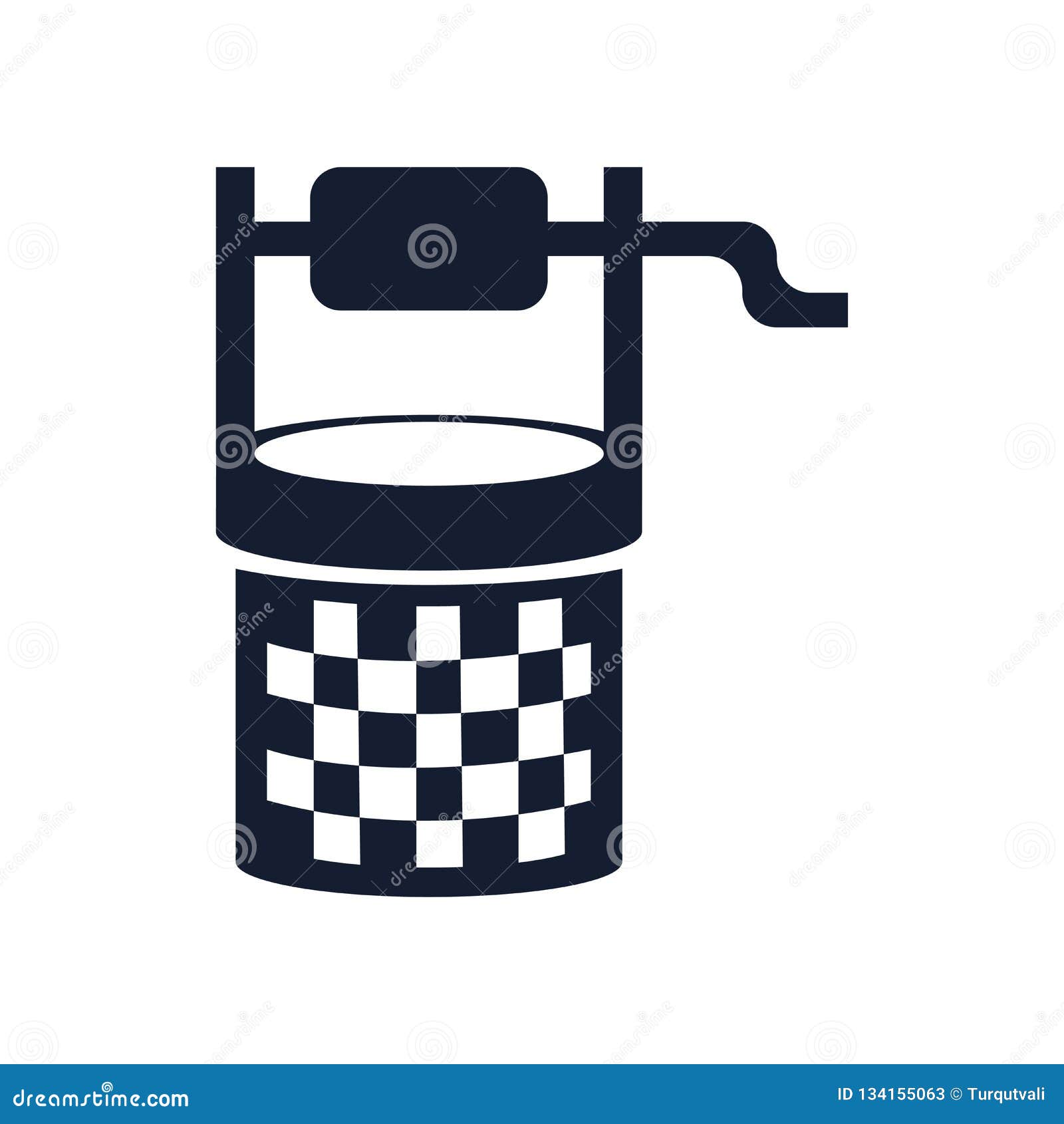 Water Well Icon Vector Sign and Symbol Isolated on White Background ...