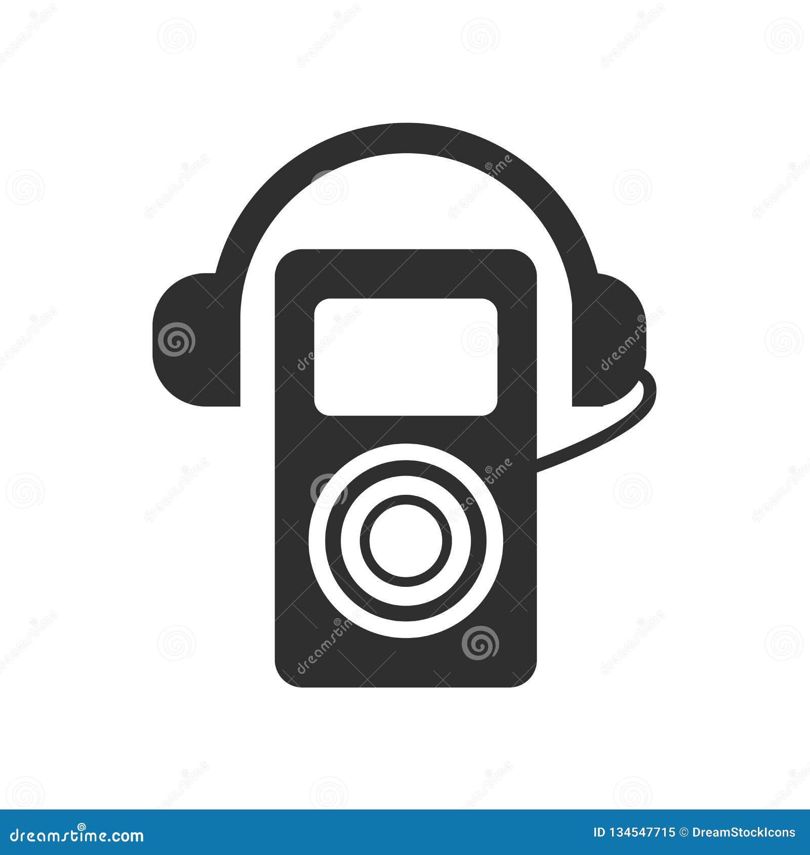 Walkman Icon Vector Sign and Symbol Isolated on White Background ...