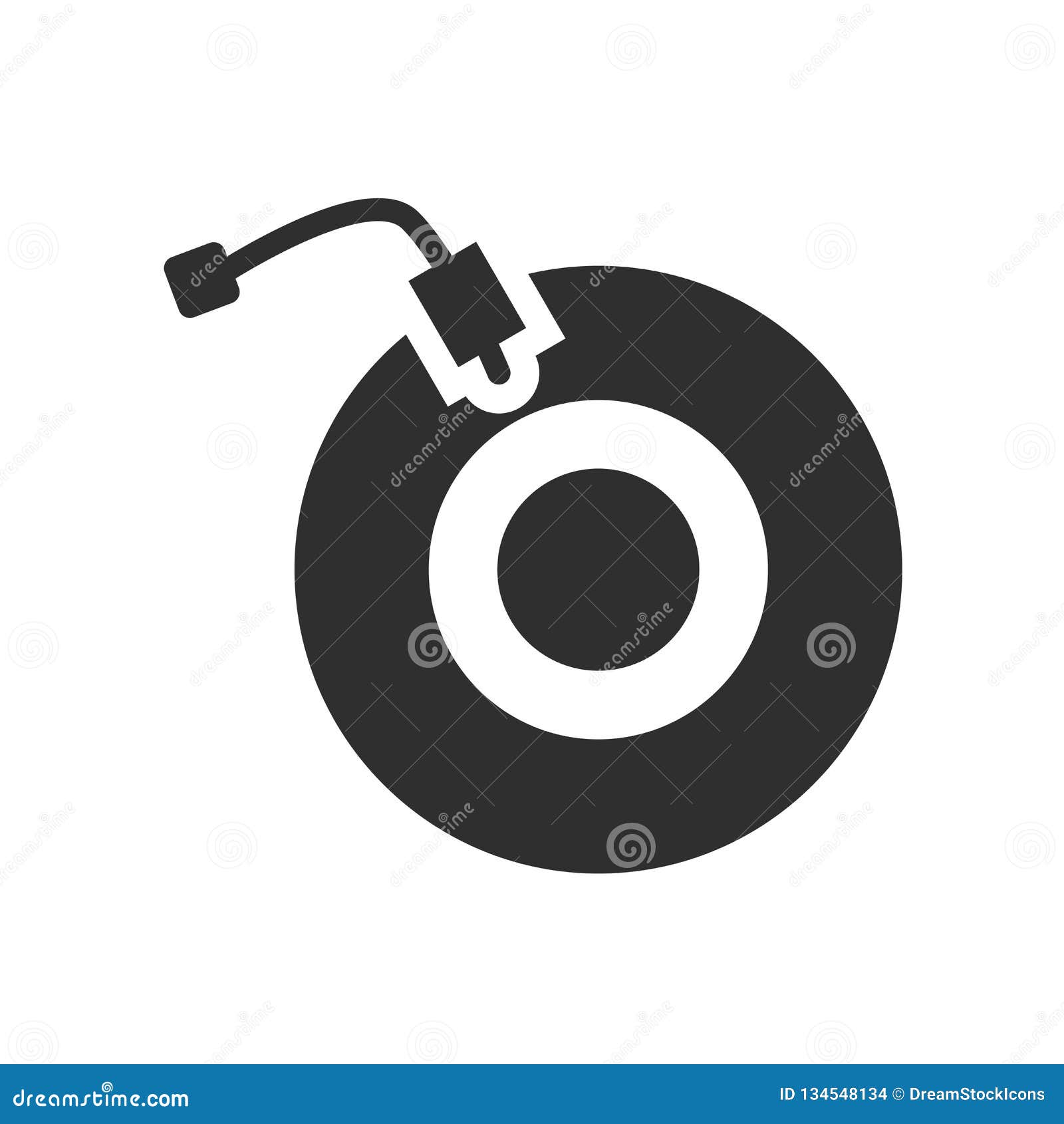 Turntable Icon Vector Sign and Symbol Isolated on White Background ...