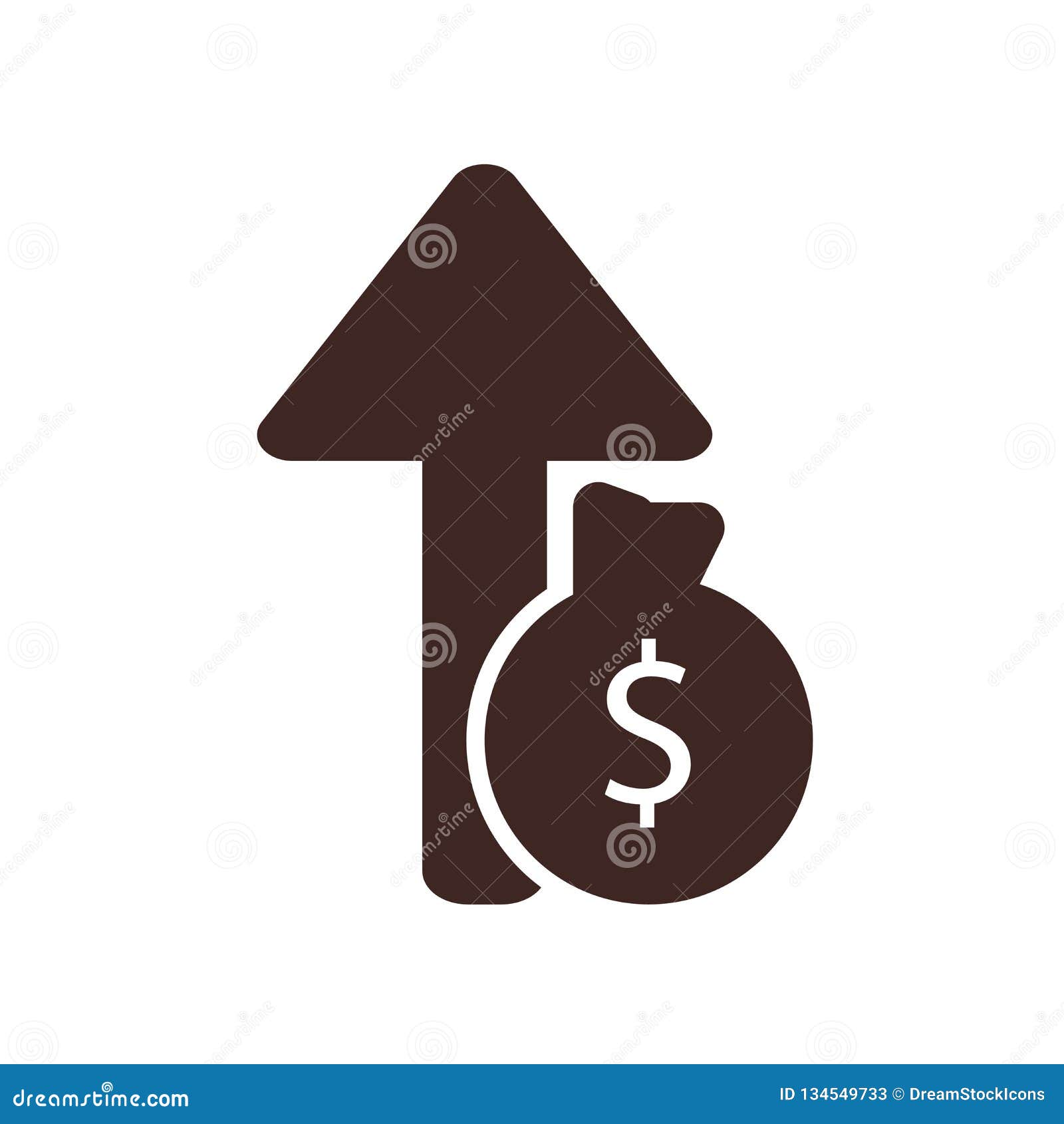 Profit Icon Vector Sign and Symbol Isolated on White Background, Profit ...