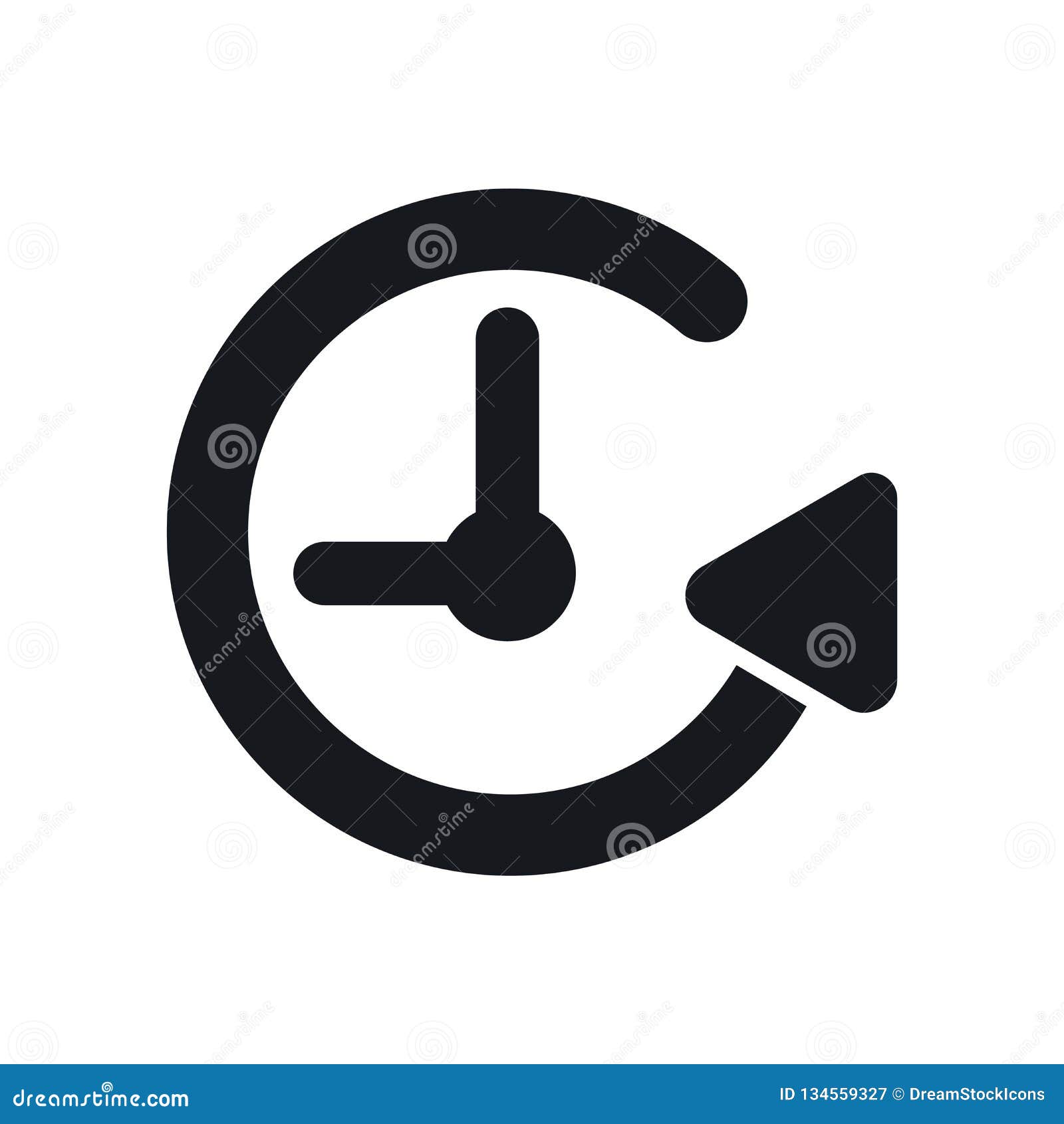 Back Up Icon Vector Sign and Symbol Isolated on White Background, Back ...