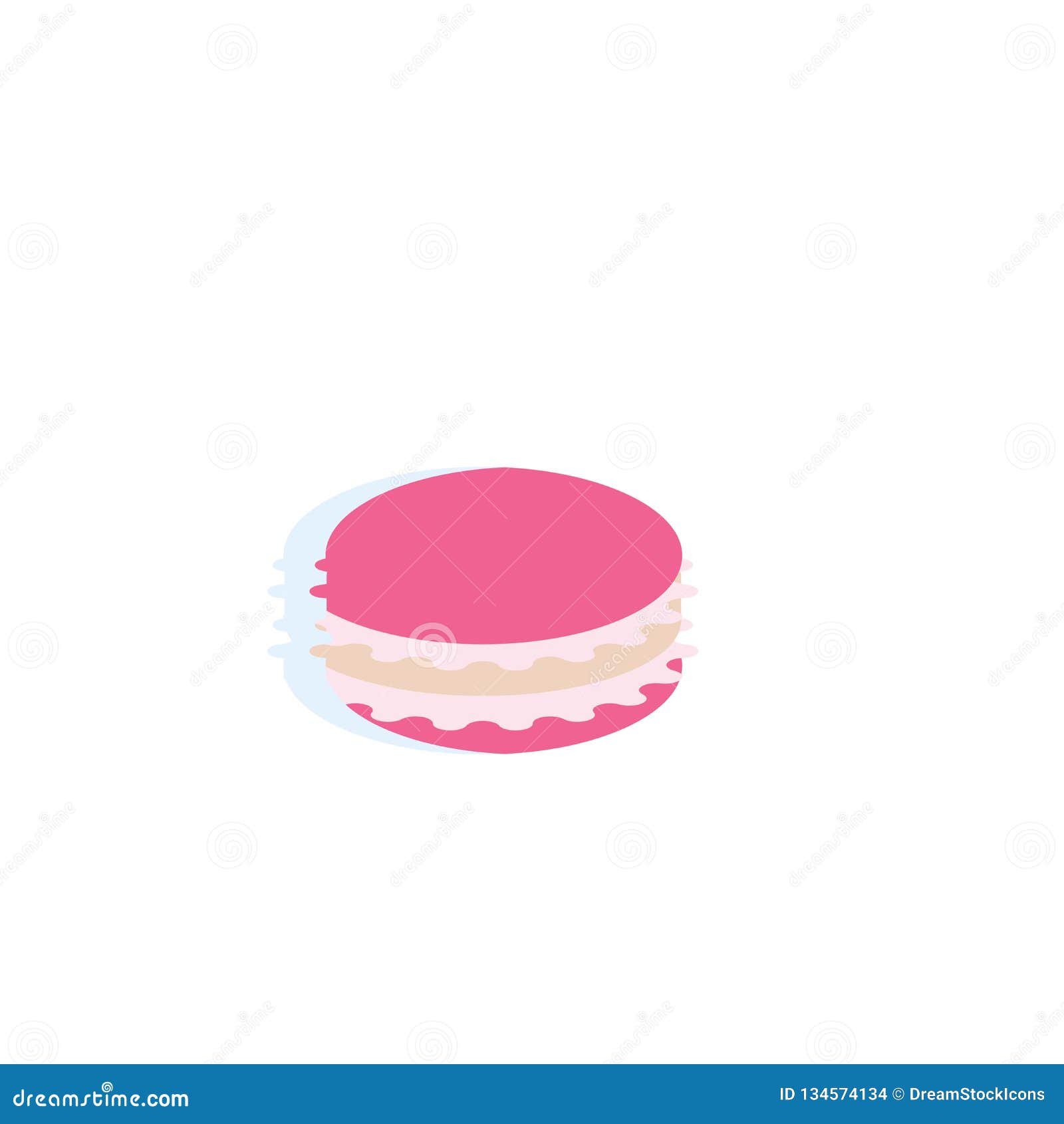 Macaron Icon Vector Sign and Symbol Isolated on White Background ...