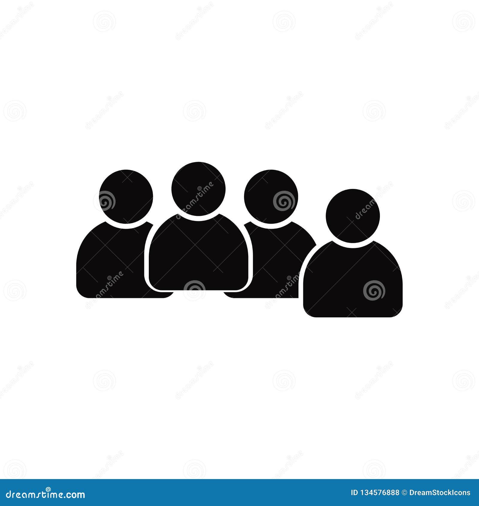 Group Icon Vector Isolated on White Background, Group Sign , Black ...