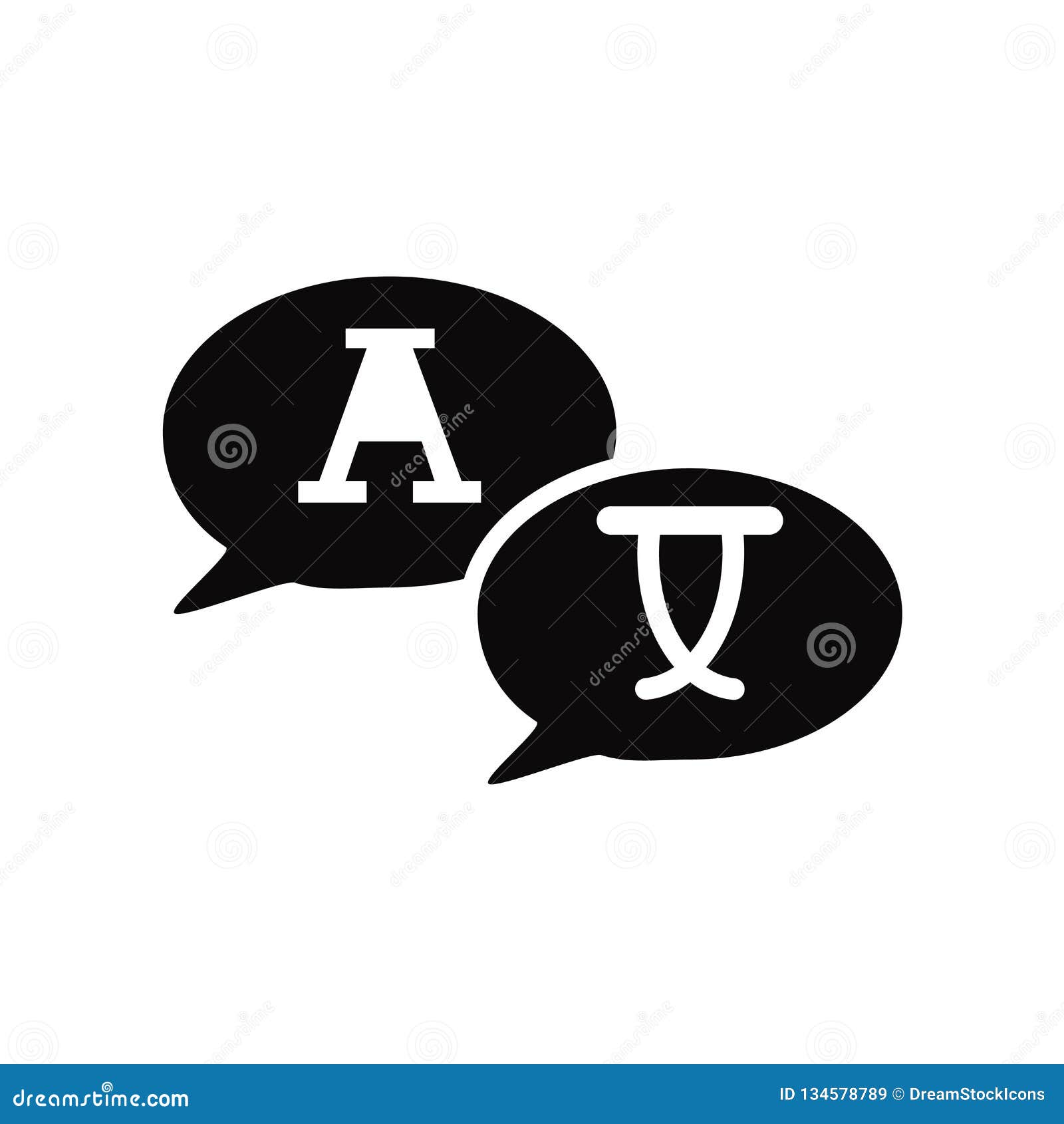 Translate Icon Vector Isolated on White Background, Translate Sign ...