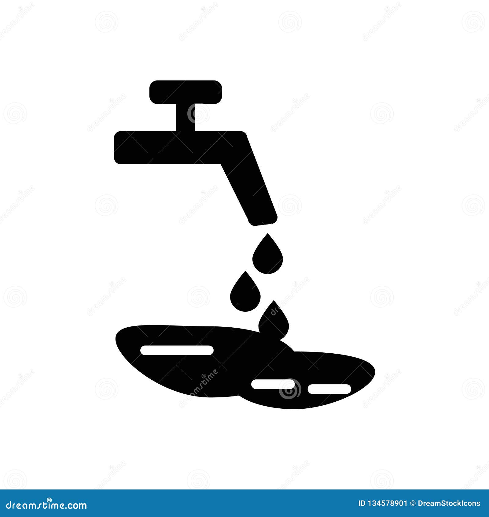 Wate Icon Vector Isolated on White Background, Wate Sign , Dark ...