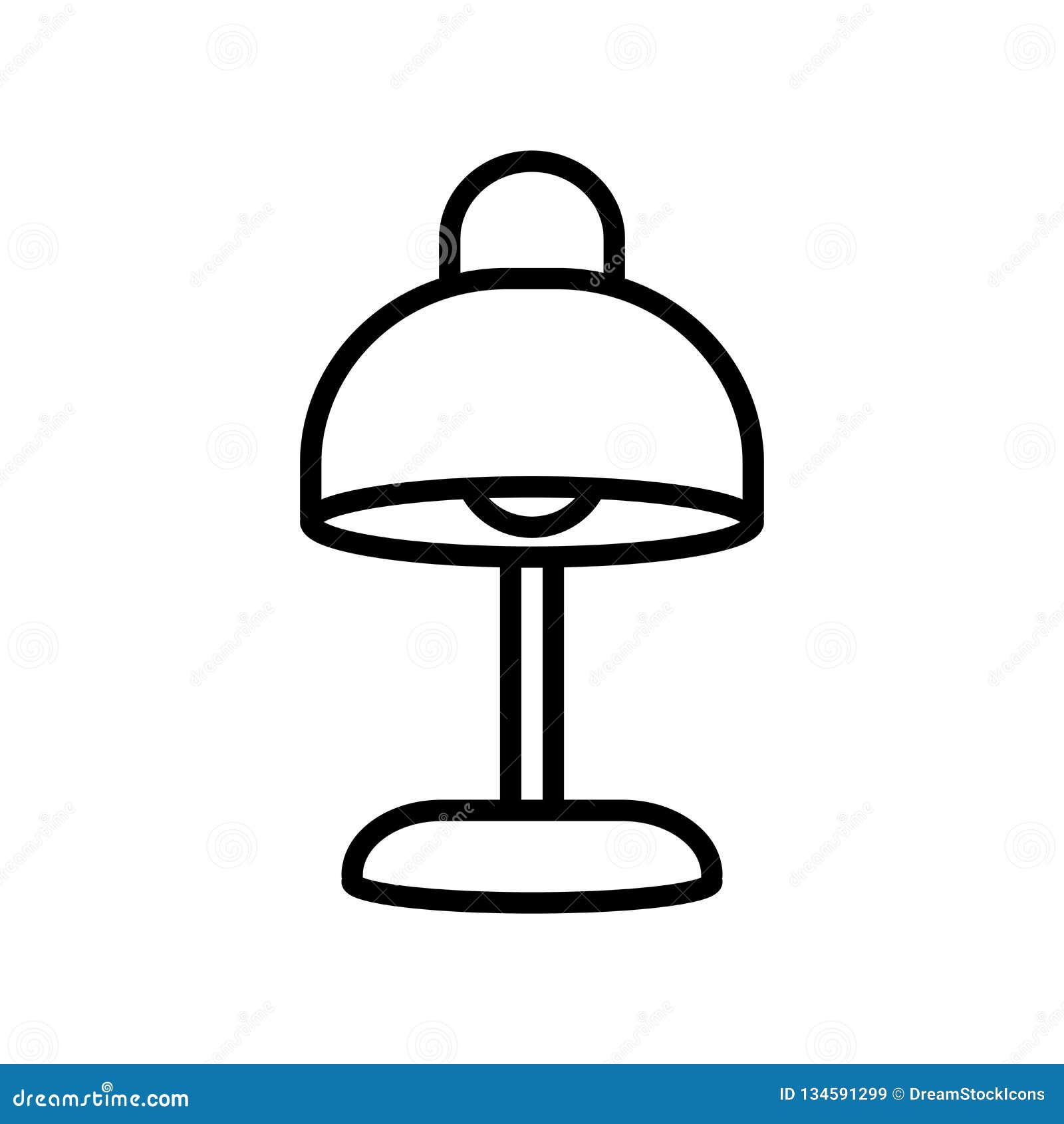Lamp Icon Vector Isolated on White Background, Lamp Sign , Office ...