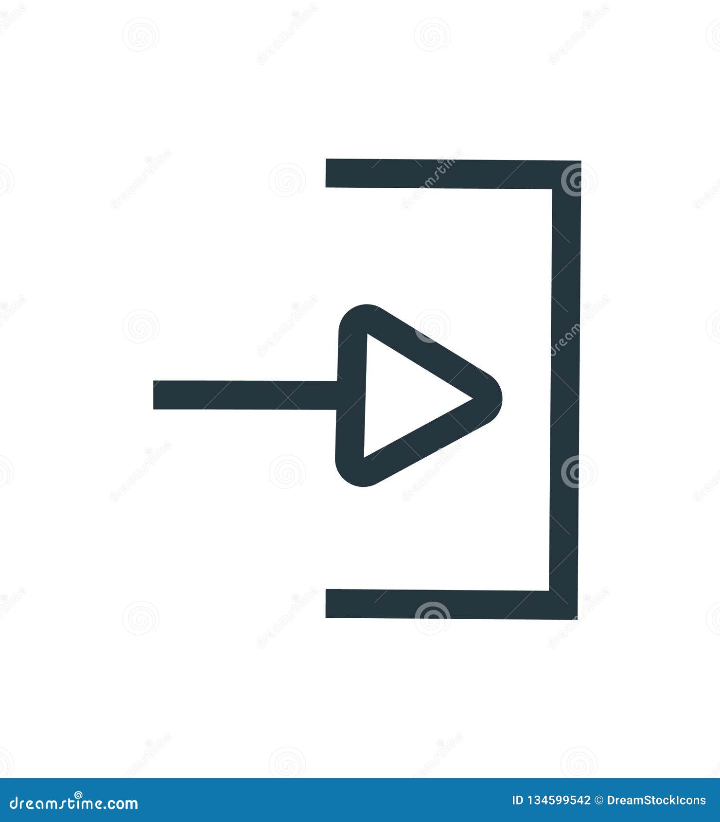 Logout Icon Vector Sign and Symbol Isolated on White Background, Logout ...