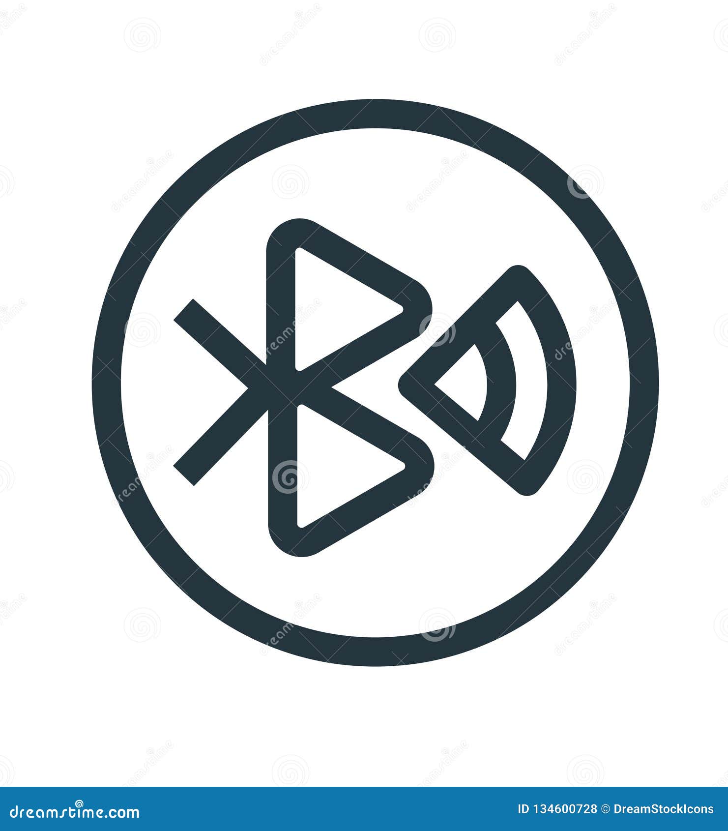 Bluetooth Icon Vector Sign and Symbol Isolated on White Background ...