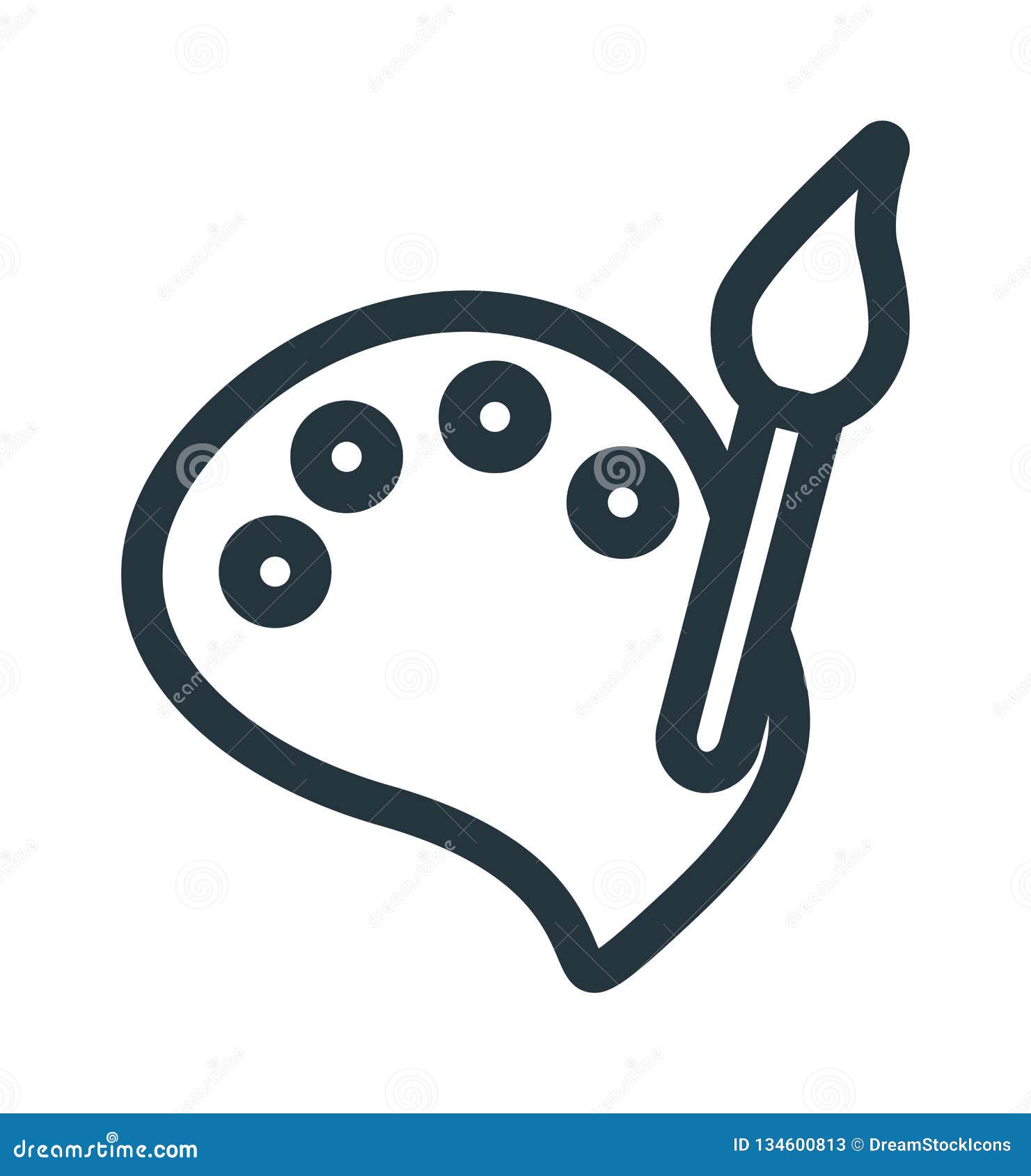 Paint Icon Vector Sign and Symbol Isolated on White Background, Paint ...