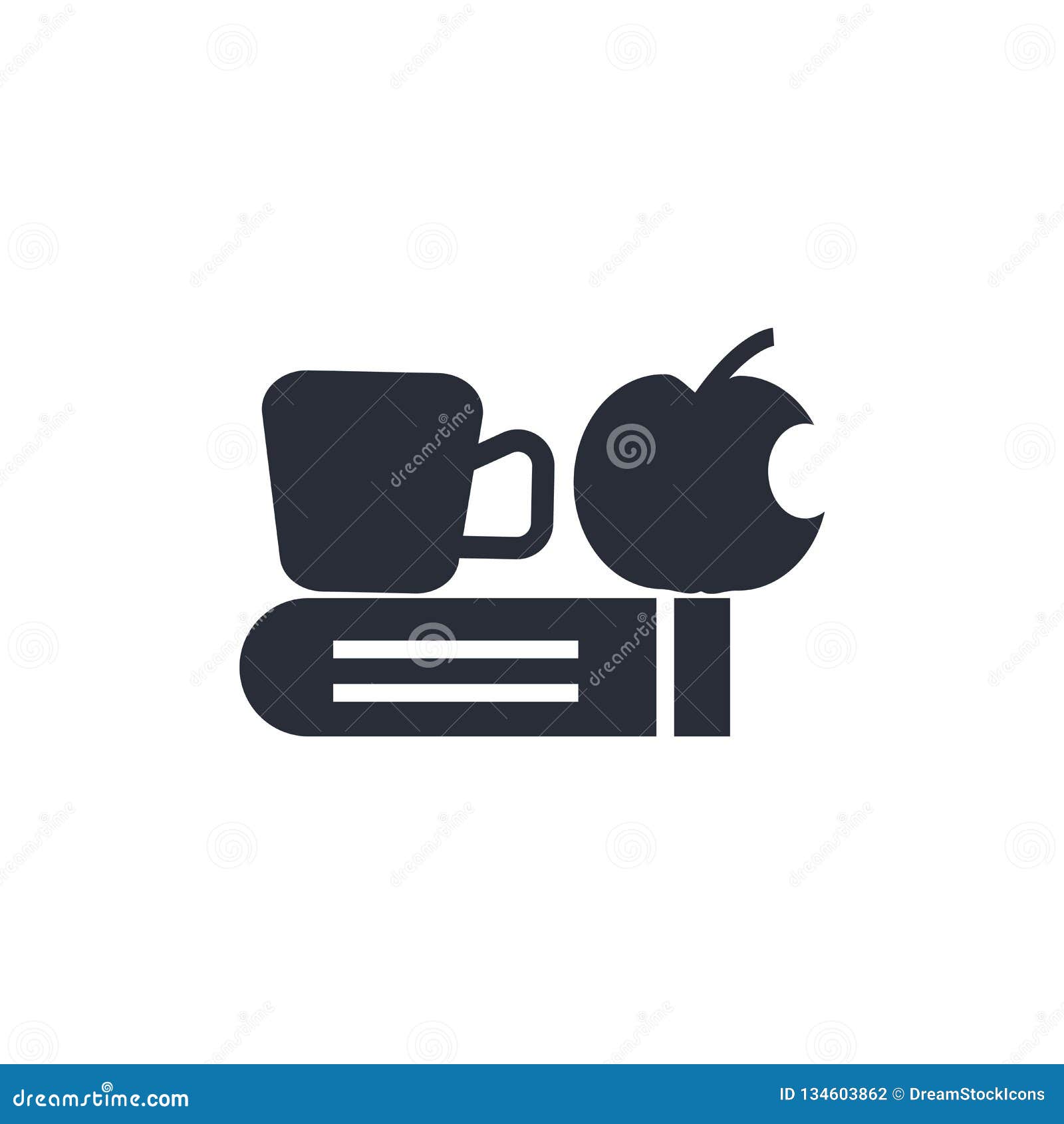 Time To Have a Break Icon Vector Sign and Symbol Isolated on White ...