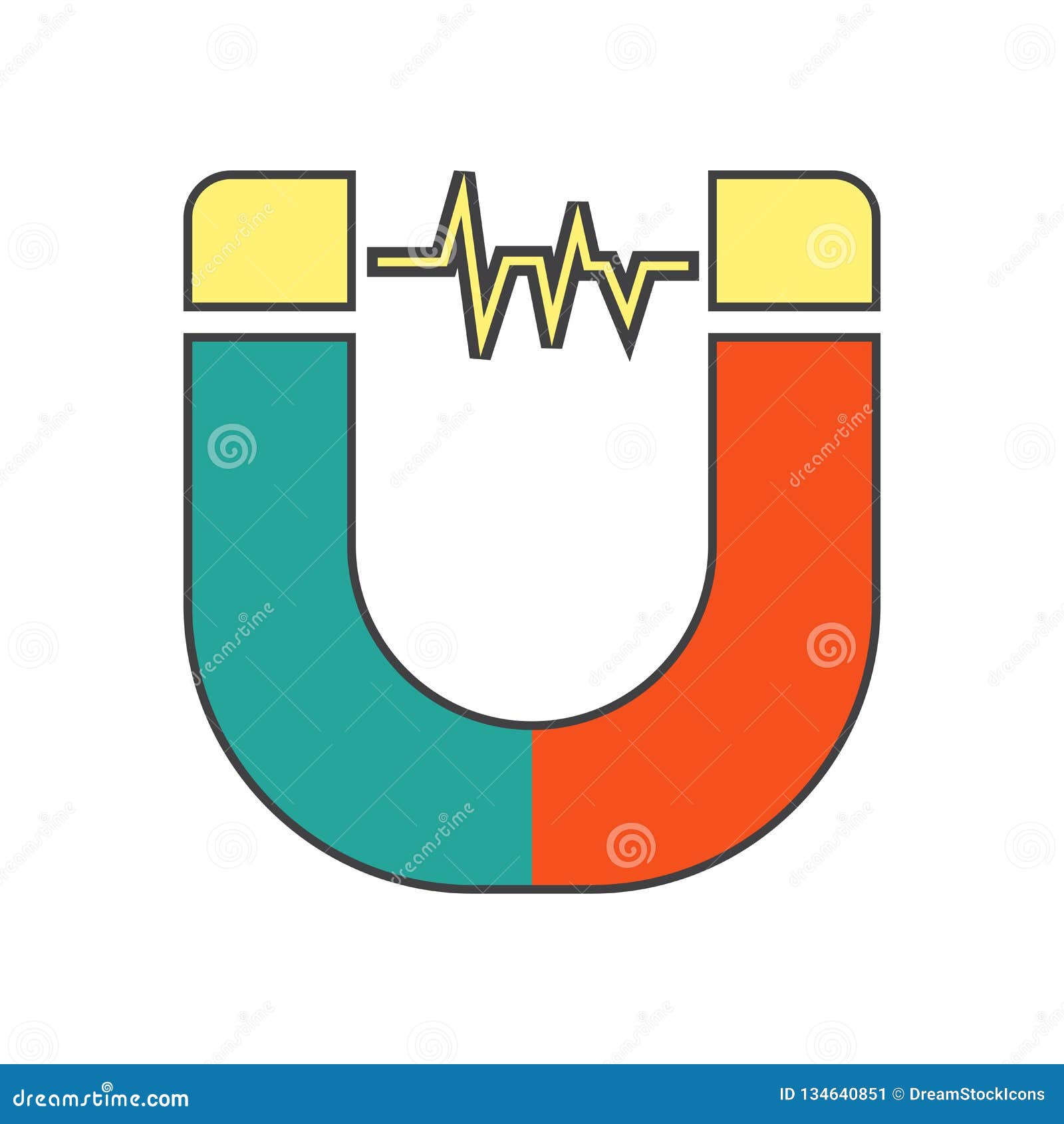 Magnet Icon Vector Sign and Symbol Isolated on White Background, Magnet ...