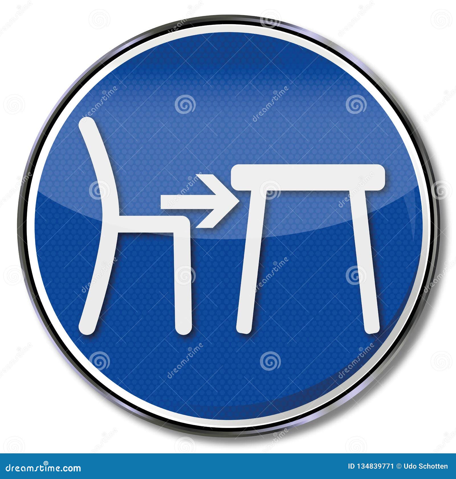 Always Push the Chair Under the Table 向量例证 - 插画 包括有 格式, 审批: 134839771