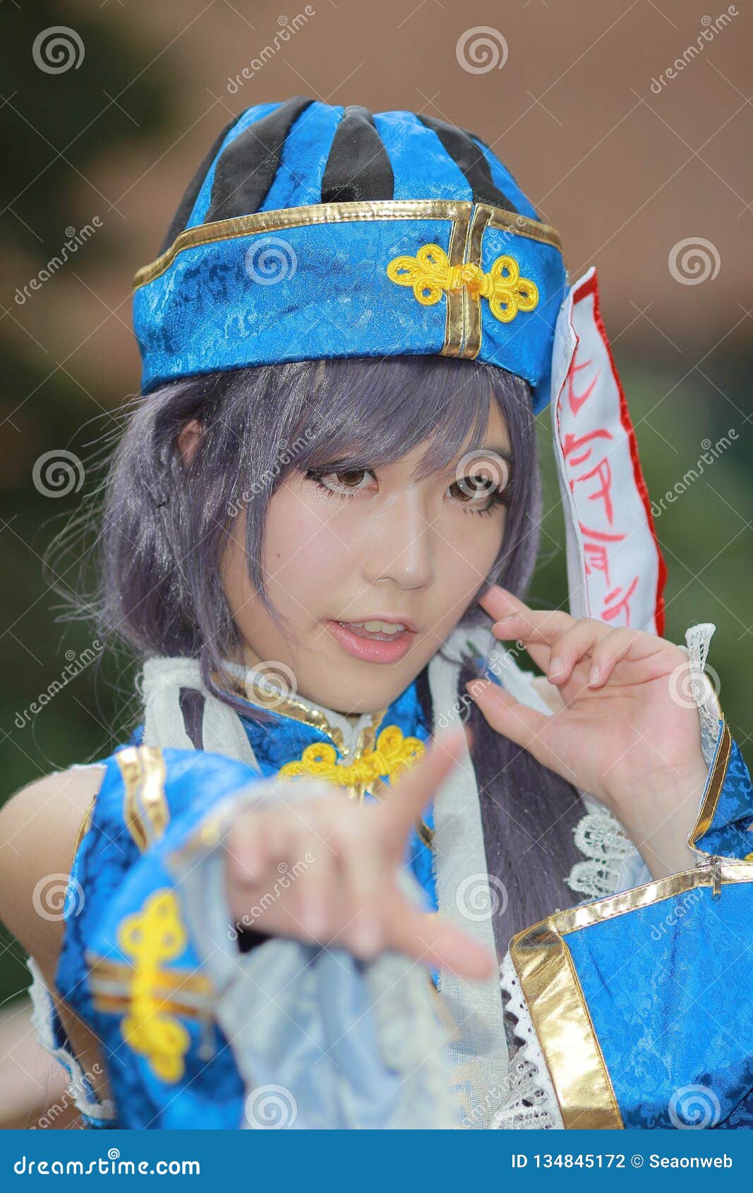 Unidentified Japanese Anime Cosplay Pose in Japan Festa 图库摄影片 - 图片 包括有 ...