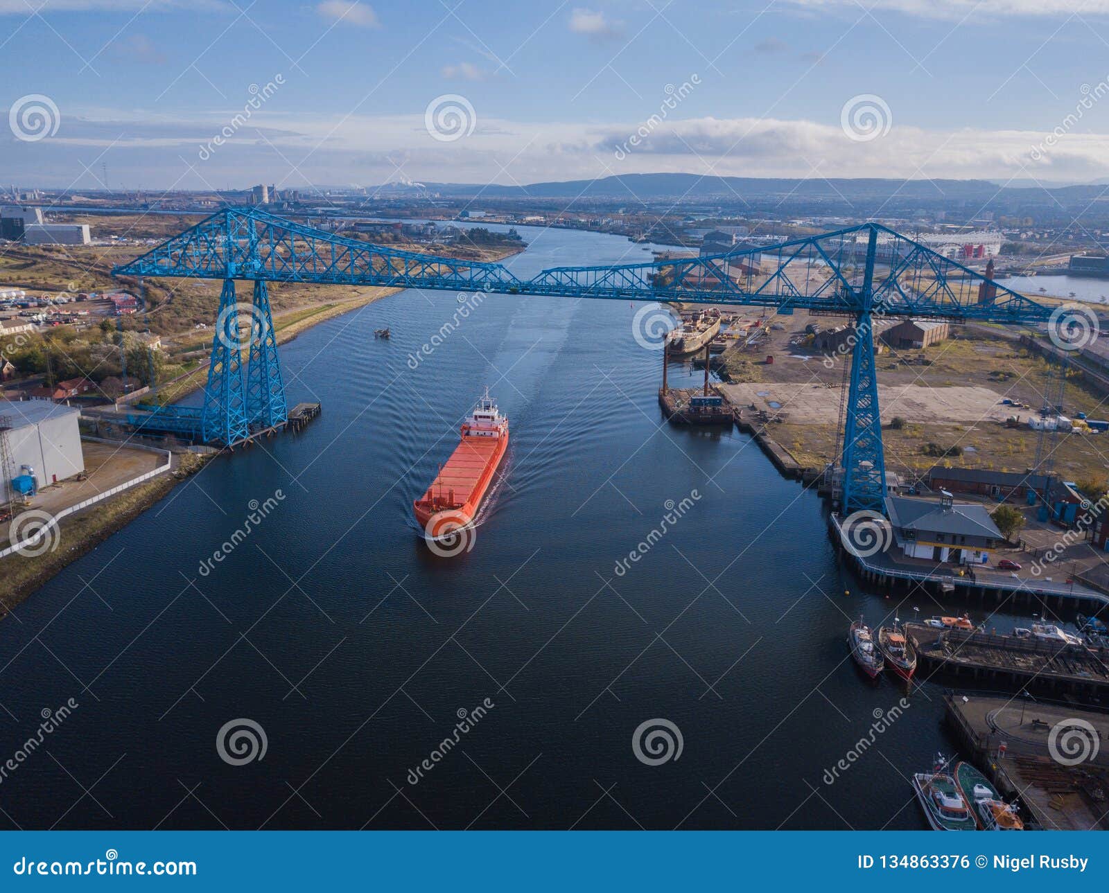 The Historic Landmark of Teessideâ€™s Transporter Bridge Near ...