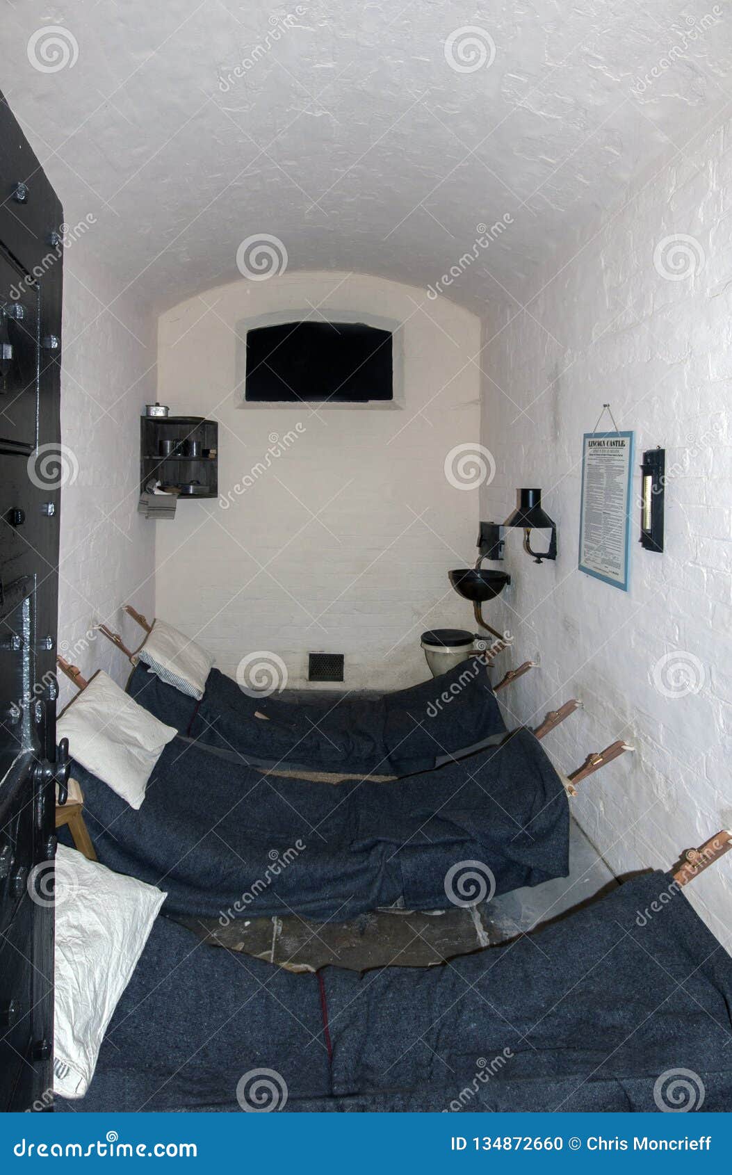 Lincoln Castle Victorian Prison Cell Immagine Editoriale - Immagine di ...