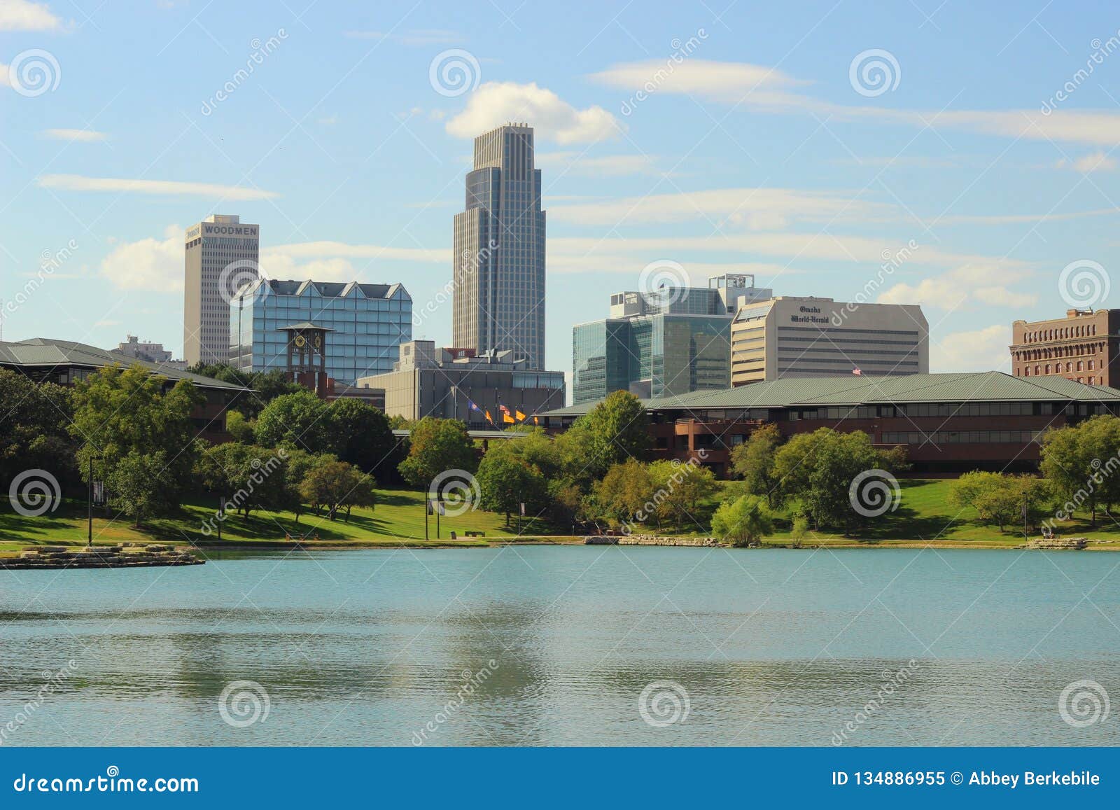 Omaha Downtown Skyline immagine editoriale. Immagine di pomeriggio ...