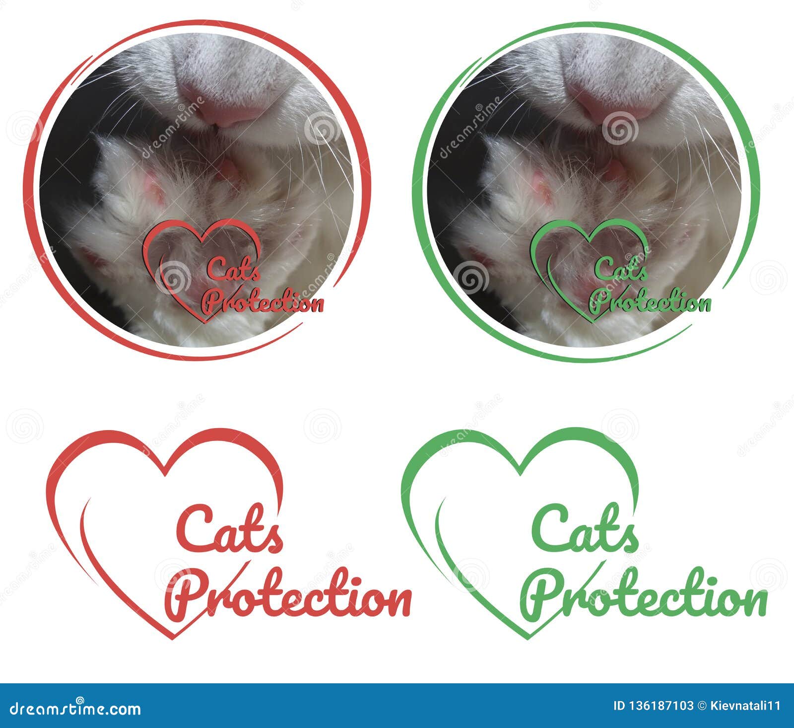 Cats Protection Logo With White Paw Cat For Charitable Organizations ...