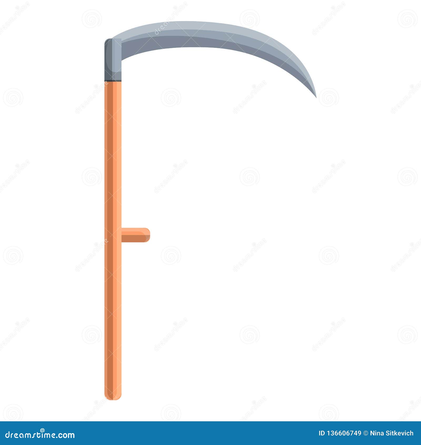 Scythe icon, cartoon style ilustração do vetor. Ilustração de isolado ...