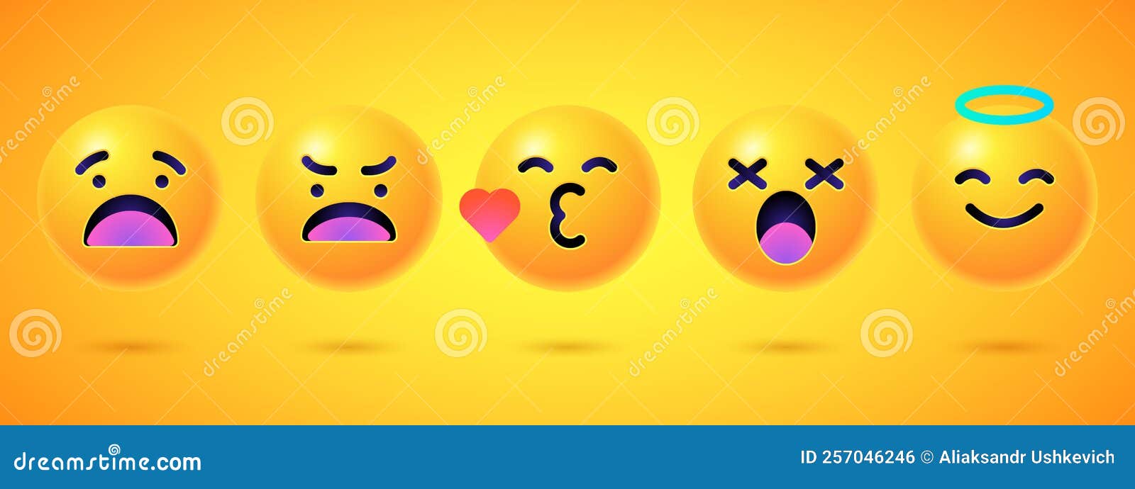 Round Emoticons Yellow Emoji Faces Emoticon Smile, Digital Smiley ...