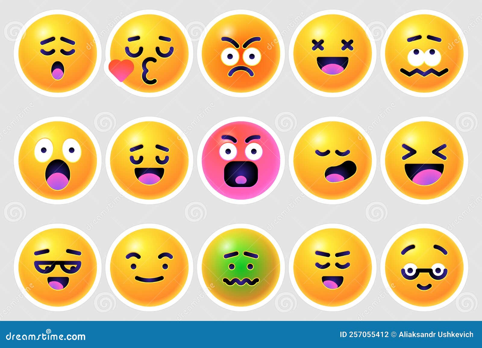 Round Emoticons Yellow Emoji Faces Emoticon Smile, Digital Smiley ...