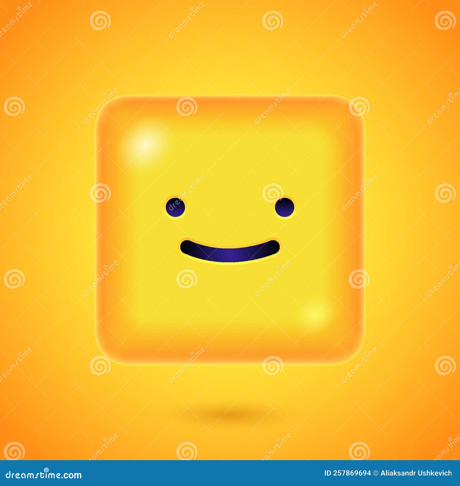 Square Emoticons Yellow Emoji Faces Emoticon Smile, Digital Smiley ...