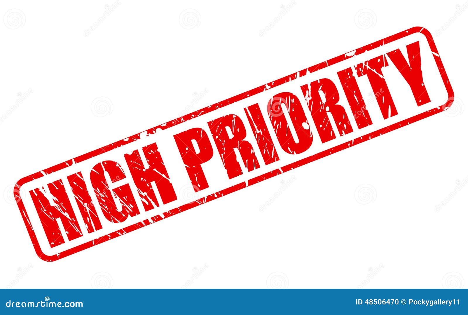 High Priority Red Stamp Text Ilustração do Vetor - Ilustração de selo ...