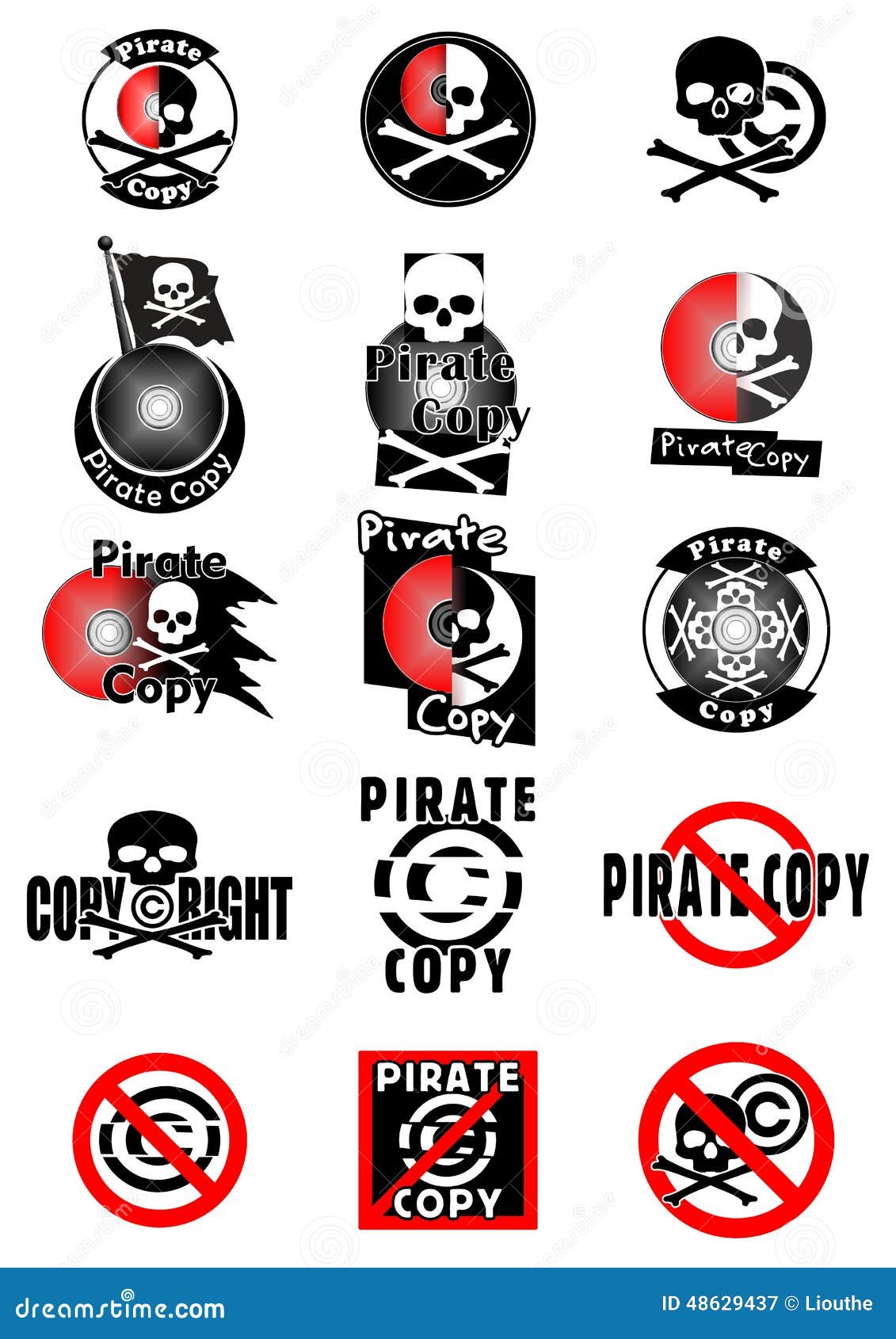 Software piracy ilustración del vector. Ilustración de ilegal - 48629437