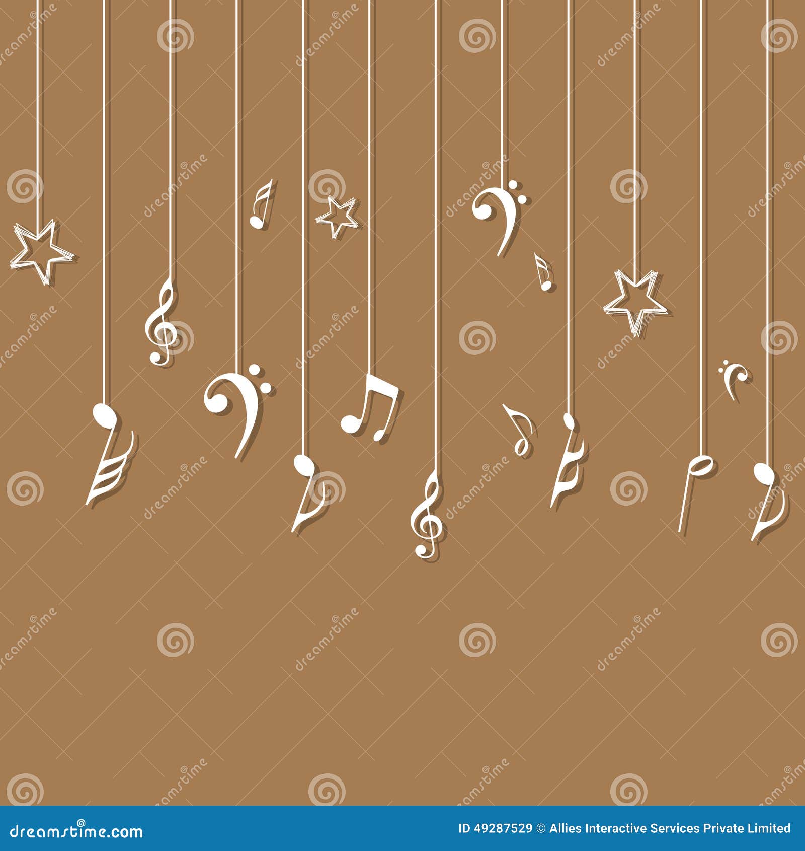 Concept of Hanging Musical Notes. 库存例证 - 插画 包括有 舞蹈, 模式: 49287529