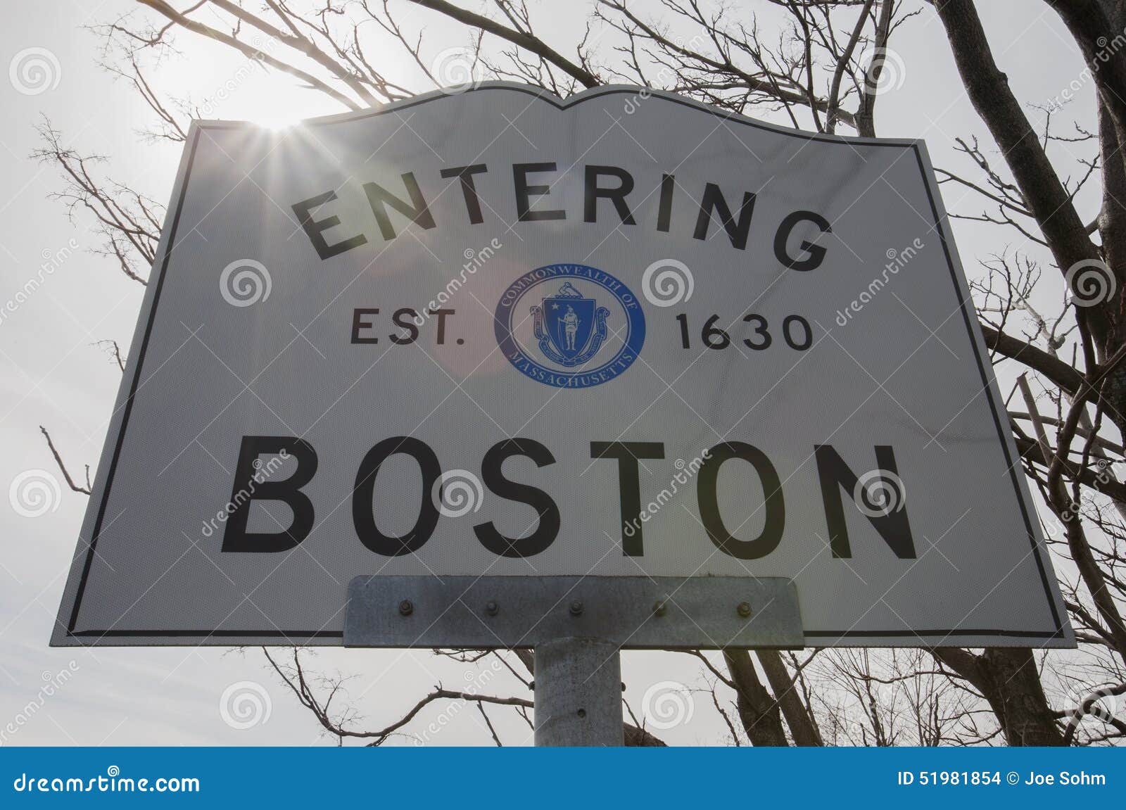 Entering Boston, Welcome To Road Sign, Massachusetts, USA 库存照片 - 图片 包括有 ...