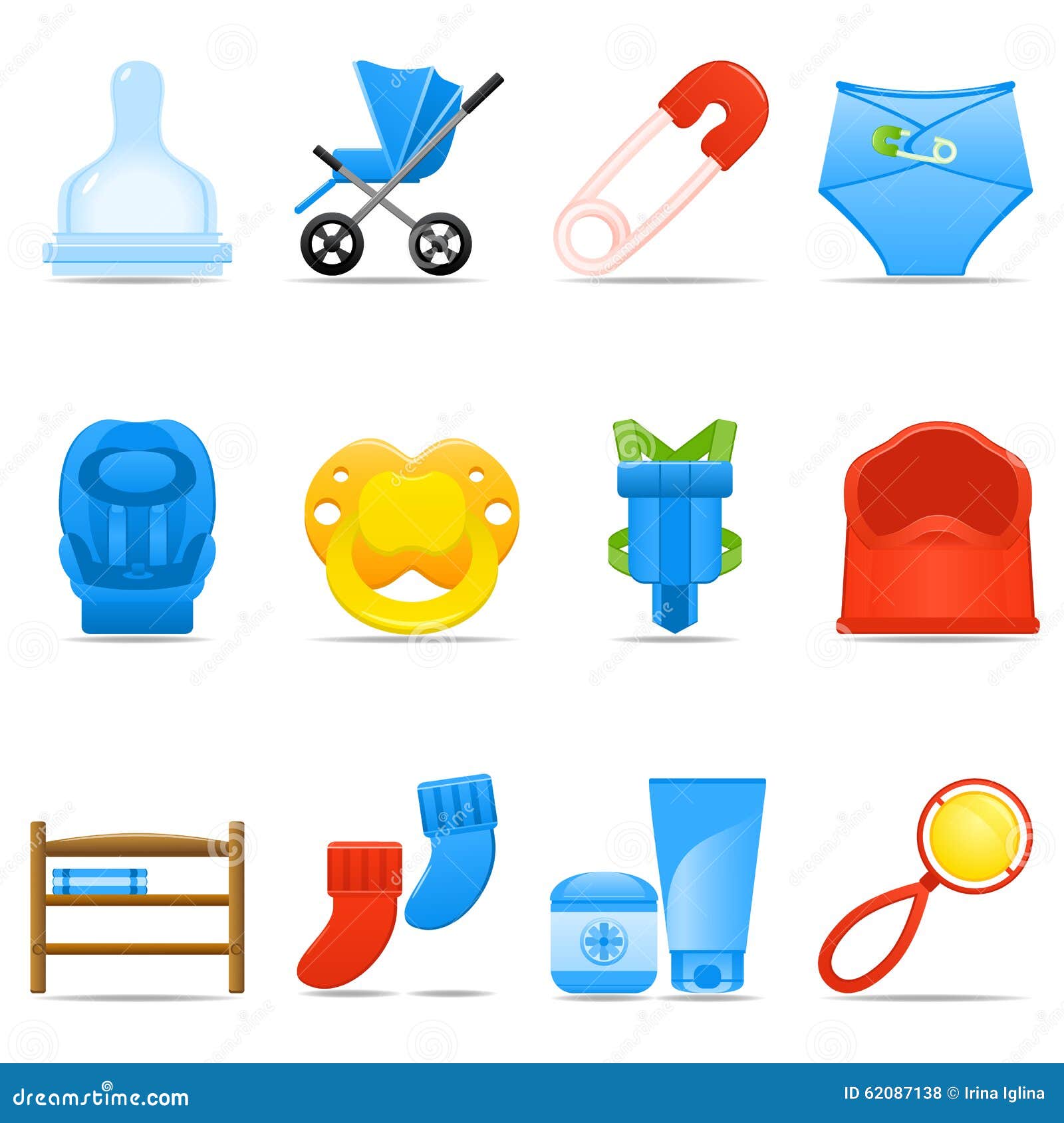 Icon Set Baby Care ilustración del vector. Ilustración de newborn ...