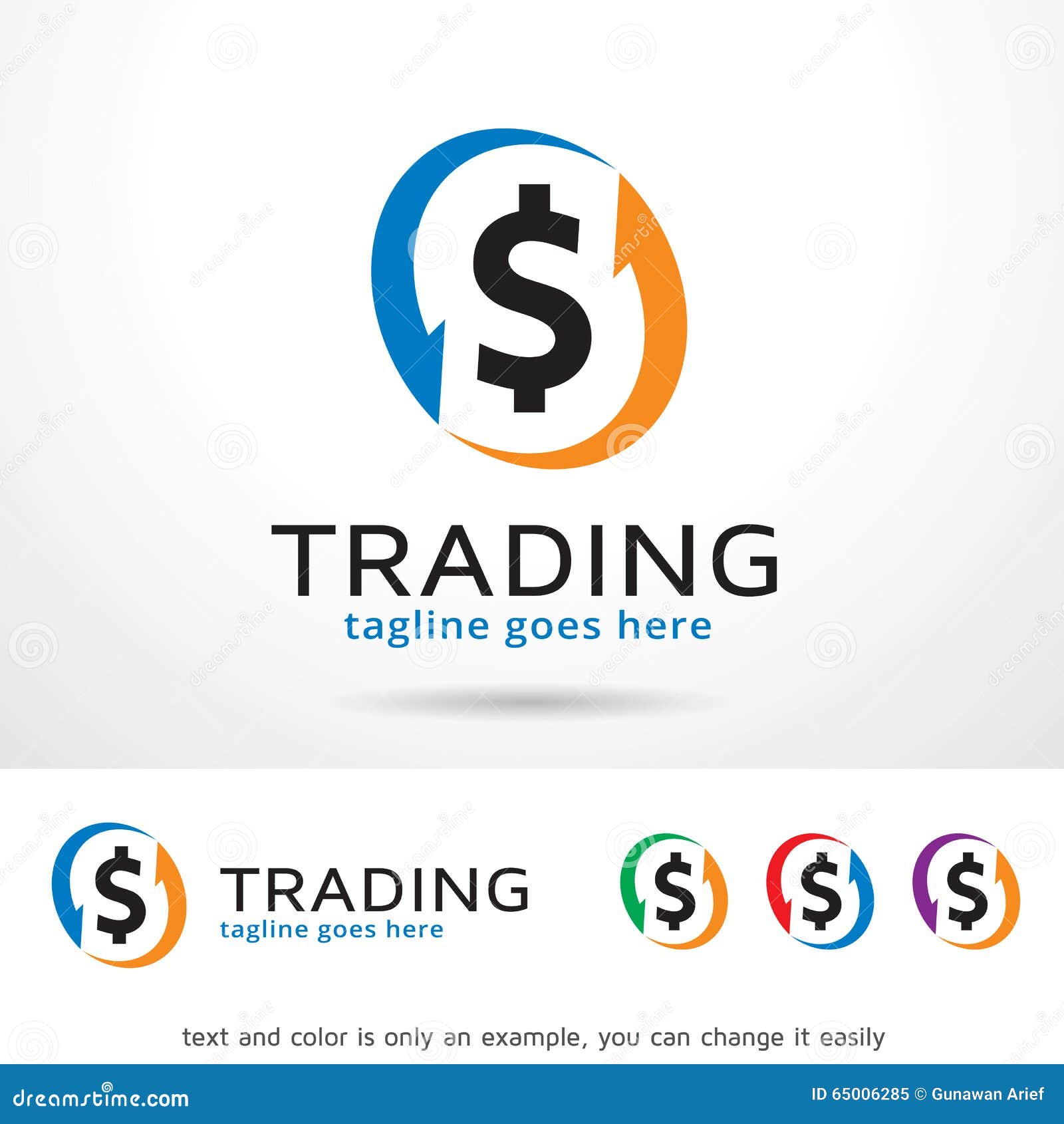Trading Logo Template Design Vector Ilustração do Vetor - Ilustração de ...